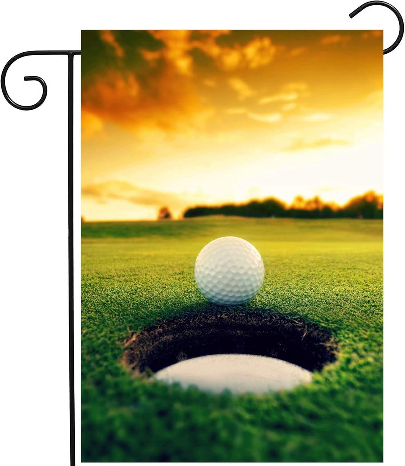 Amazon.com : ShineSnow Golf Ball Grass Sunset Autmun Sports Athletic ...