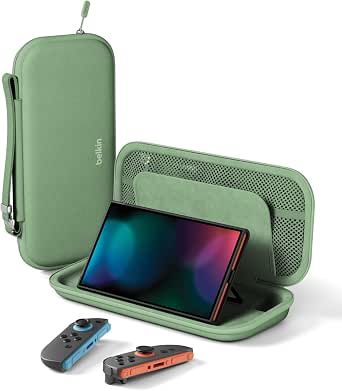 Belkin Gaming Nintendo Switch 2 Case with AirTag Holder, Hard Shell ...