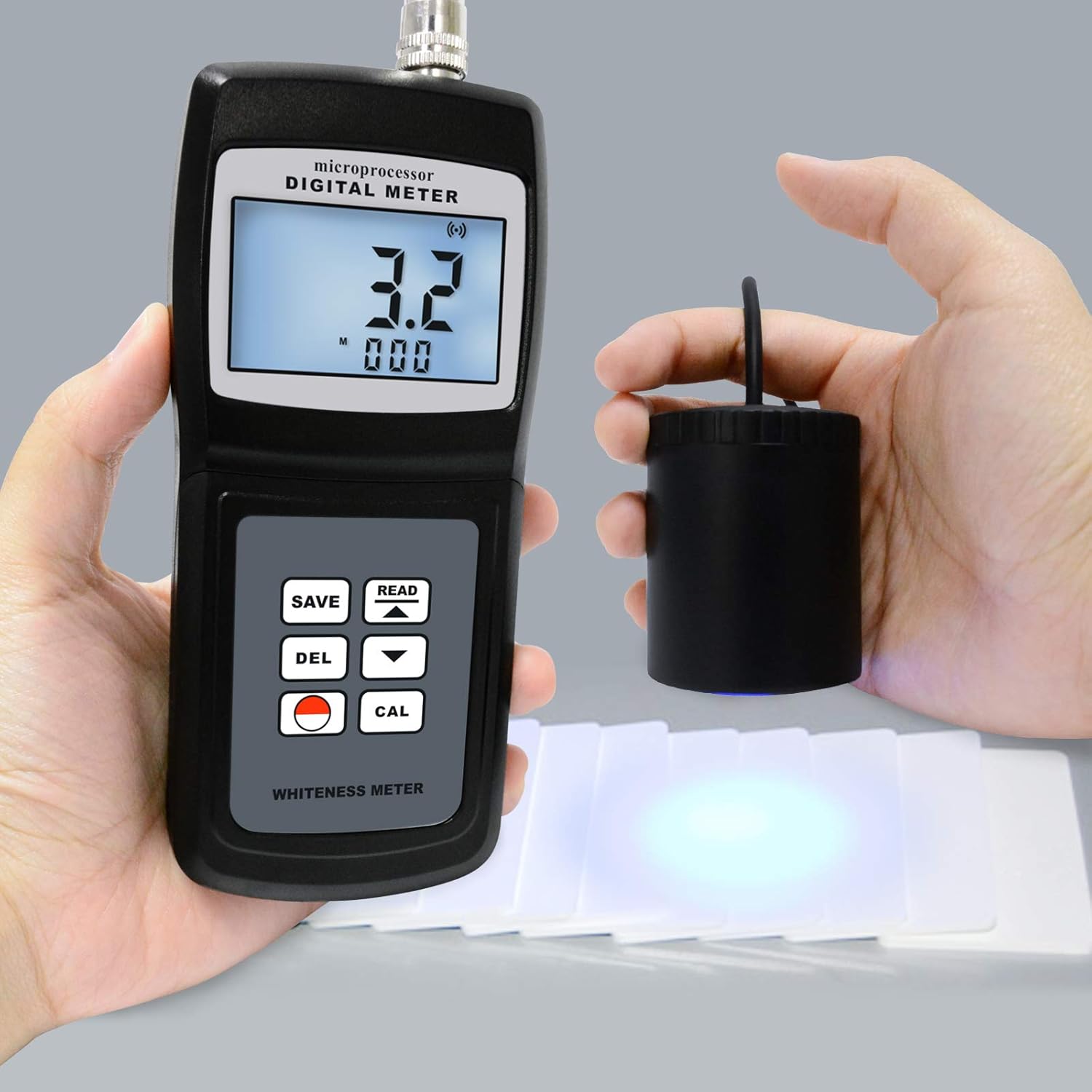 Buy Portable Digital Whiteness Meter 0~120 Range Leucometer w/ 254 Data ...