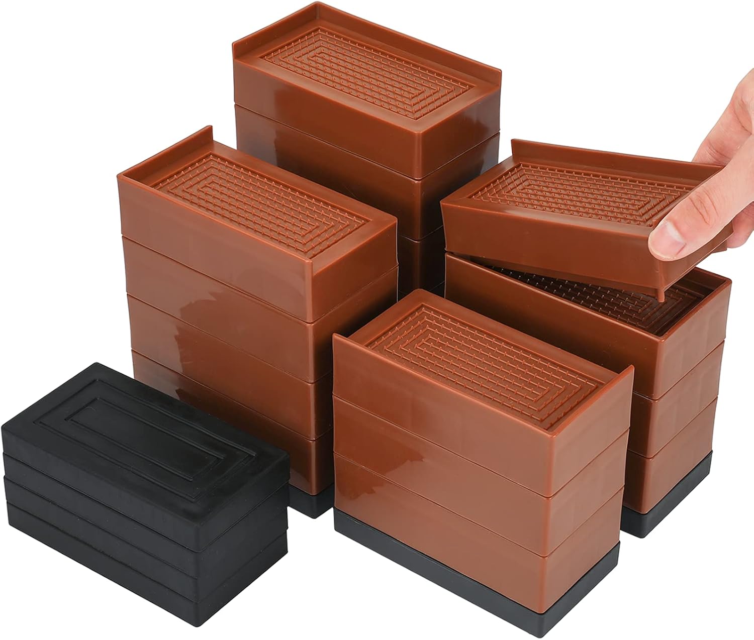 Yunnix Adjustable Furniture and Bed Risers - Set of India | Ubuy