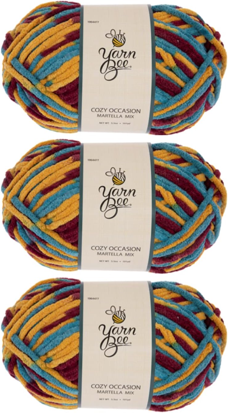 Amazon.com: Hobby Lobby Yarn Bee Cozy Occasion Super Bulky Yarn for ...