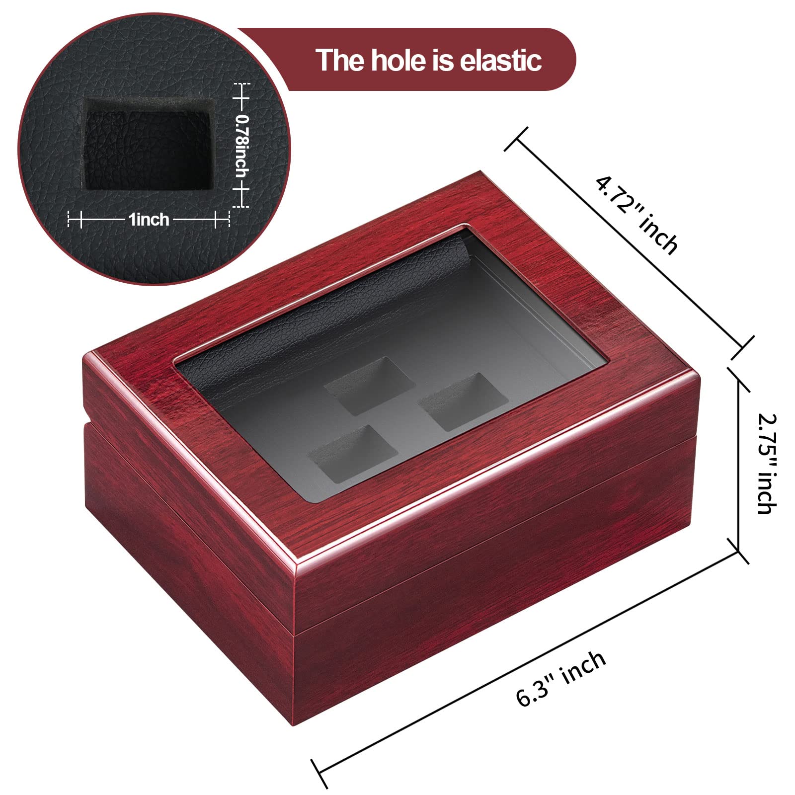 Snapklik.com : Ring Display Case Championship, Sports Baseball Ring ...