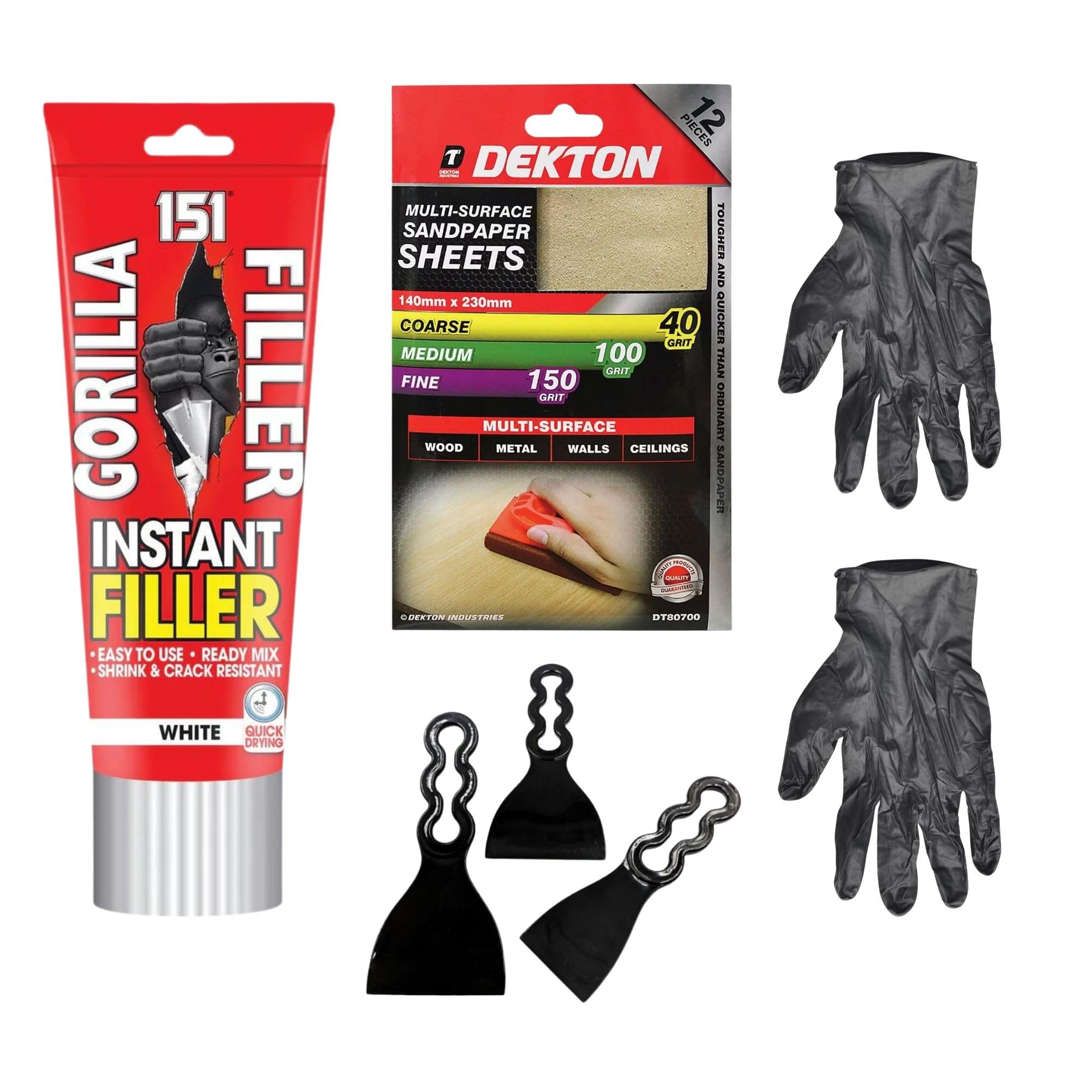 Wall Filler Kit With 300g Ready Mixed Wall Filler - For Repairing ...