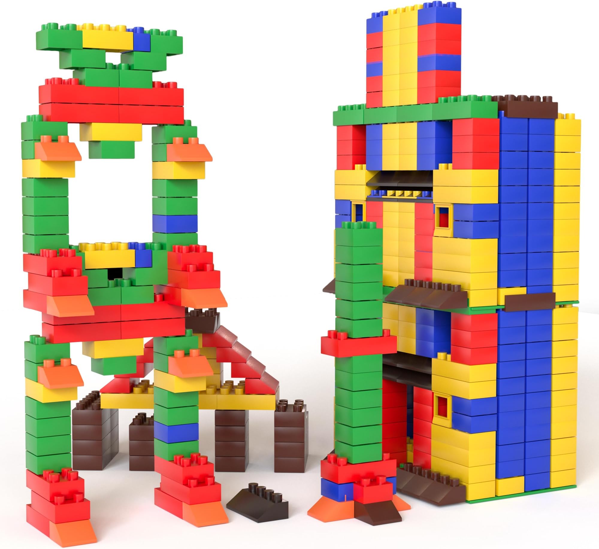 BAYBEE 120 Pcs Bricks Building Blocks for Kids | Creative Building ...