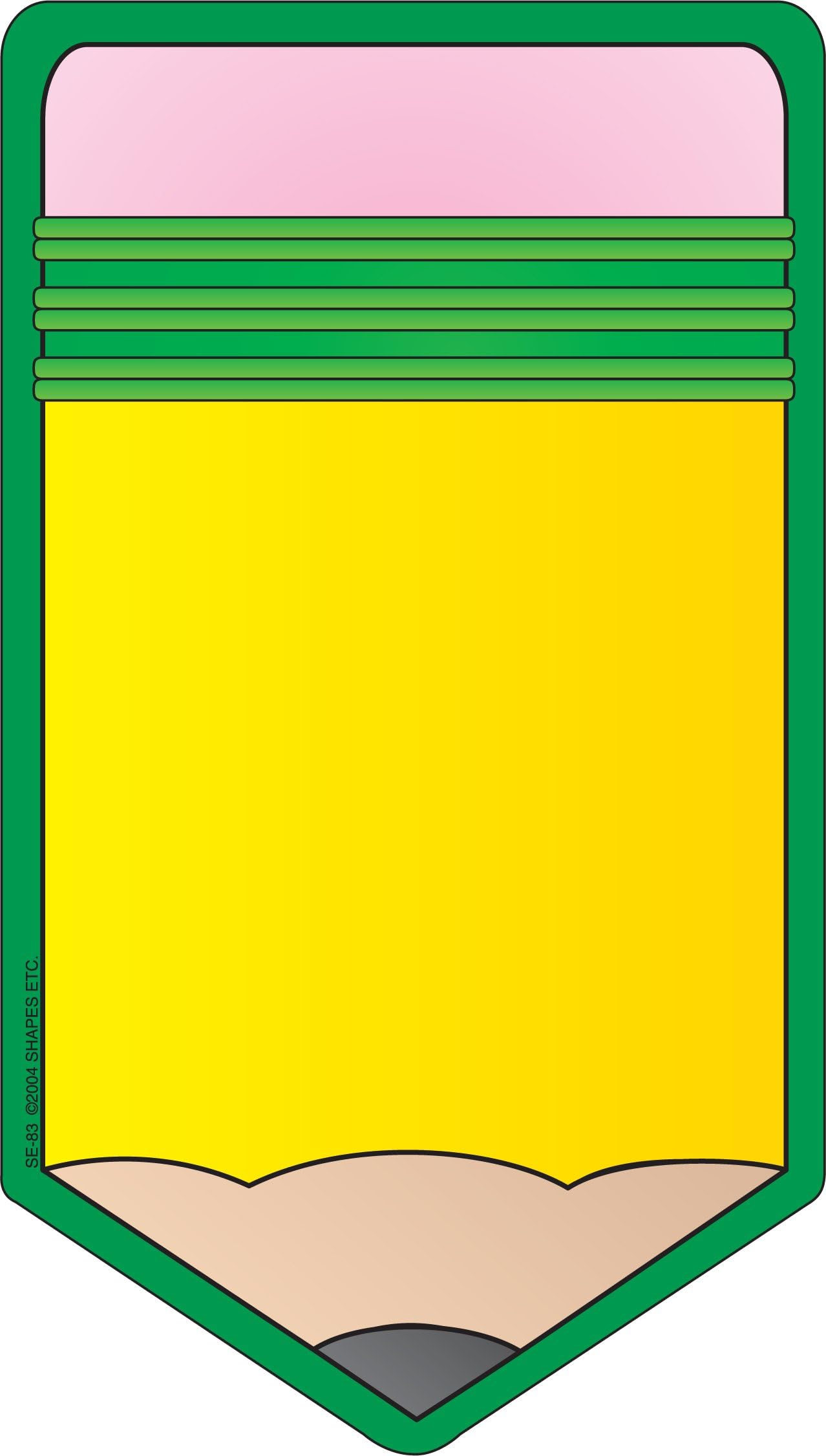 Amazon.com : SHAPES ETC. 50 Sheets Pencil Large Notepad 5in x 7in size ...