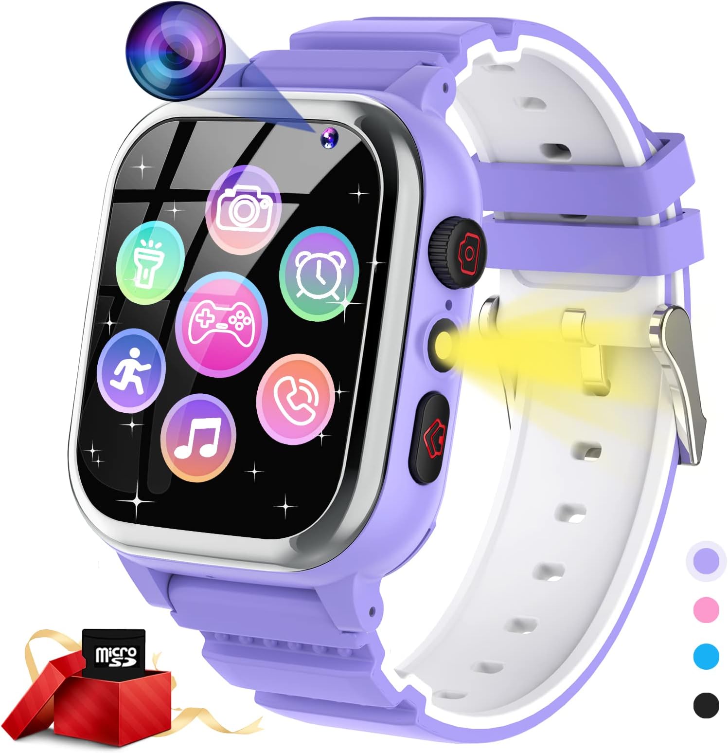 JUBUNRER Smart Watch for Kids Smart Watch 26 Games Kids Phone Pedometer ...
