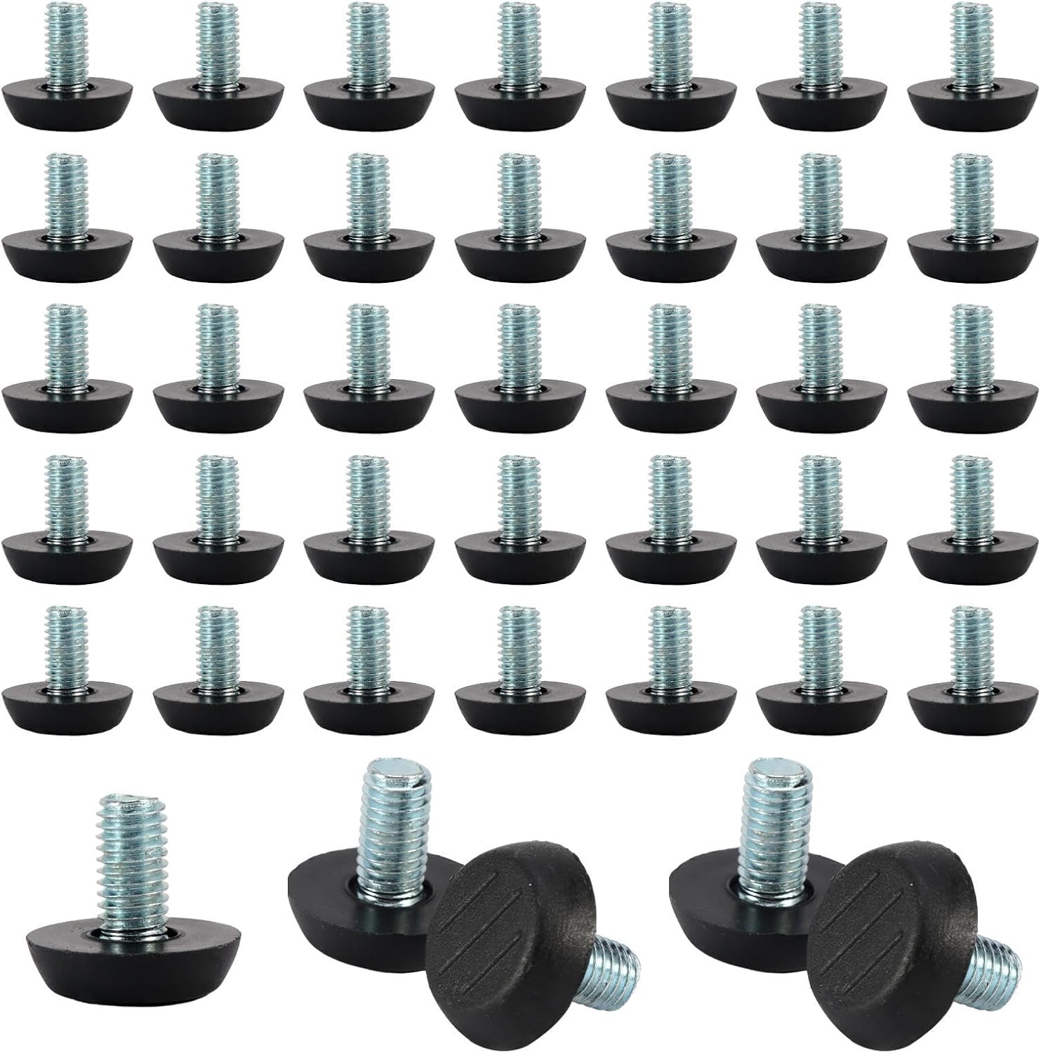 Amazon.com: Galvanized Iron Furniture Leveling Feet, 40pcs Adjustable ...