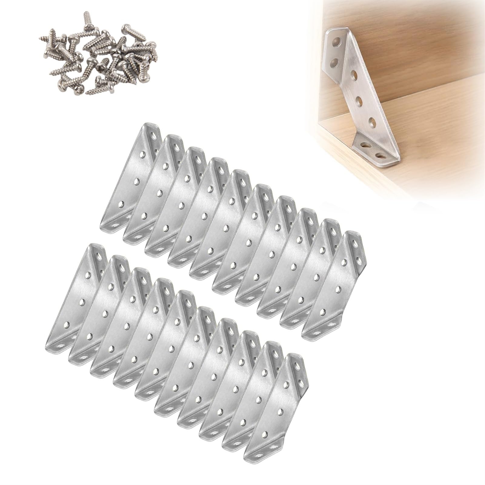 Amazon.com: Universal Stainless Steel Furniture Corner Connector ...