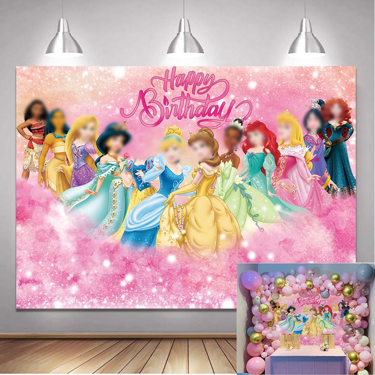 Princess Birthday Backdrop