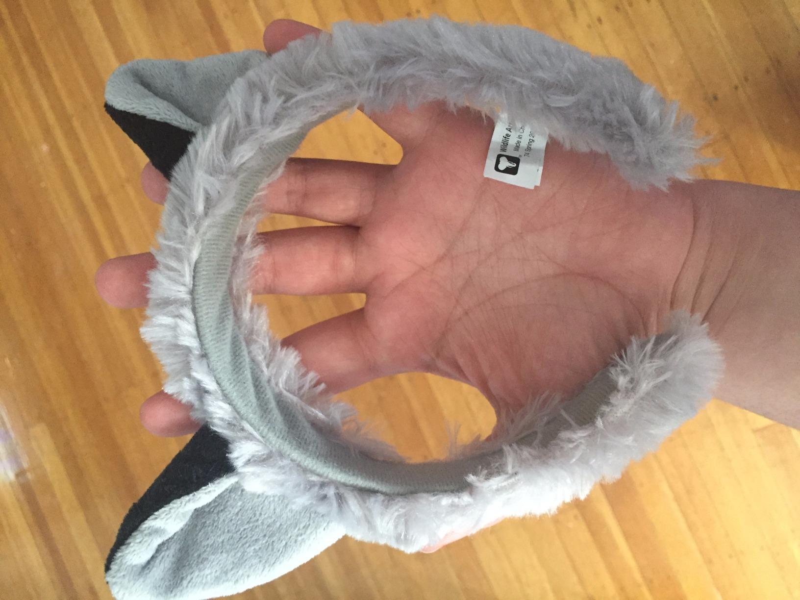 Amazon.com: Wildlife Artists Plush Wolf Headband, Grey : Toys & Games