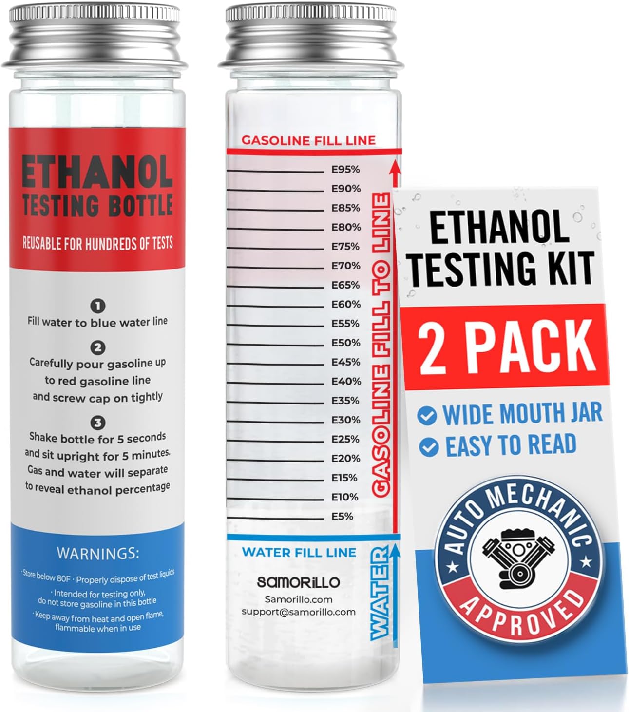 Amazon.com: REV X E85 Super Tester - Reusable Gasoline Ethanol Testing ...