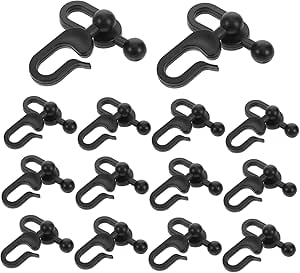 Amazon.com: Toddmomy 50pcs Weather Resistant Plastic Hooks for Sunshade ...