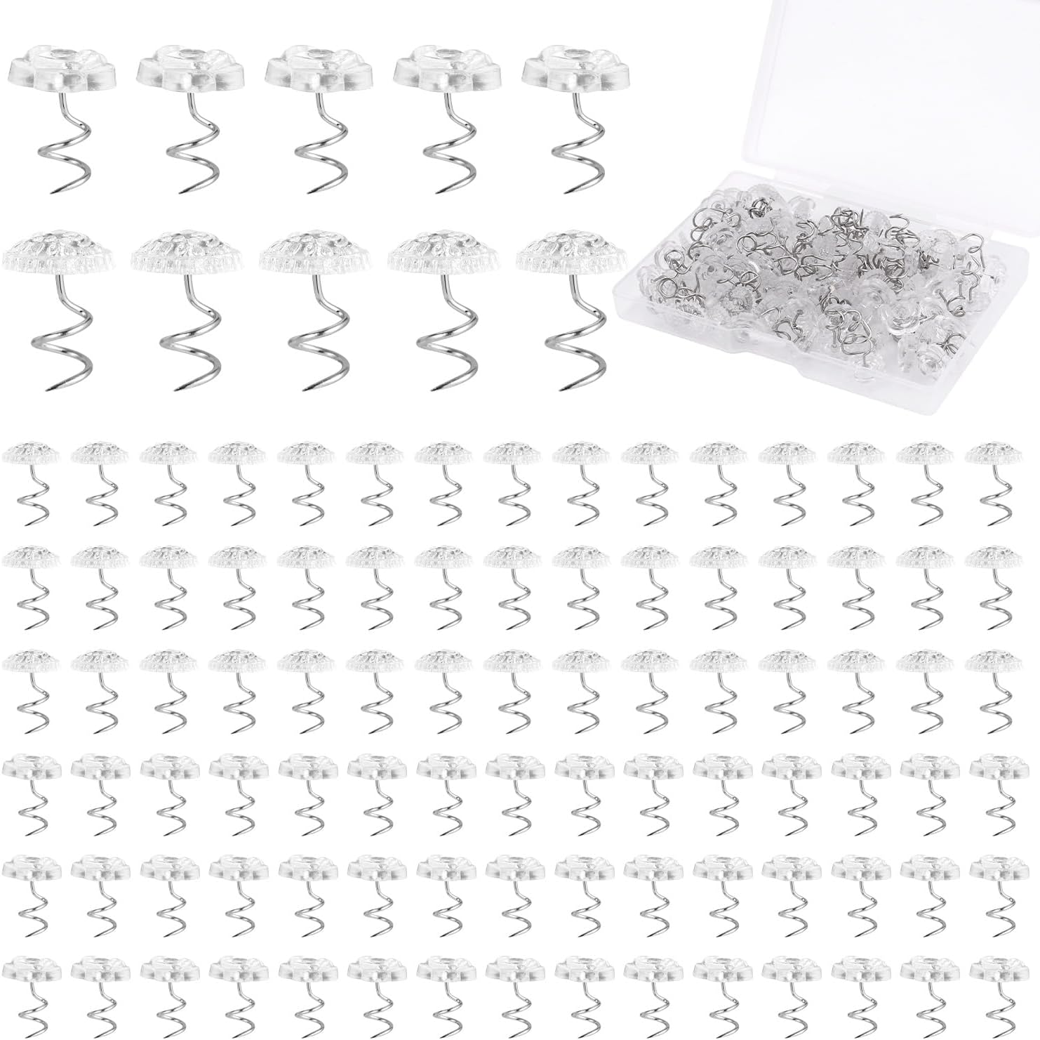 Amazon.com - 100pcs Bed Skirt Pins, Strong Hold Upholstery Tacks ...