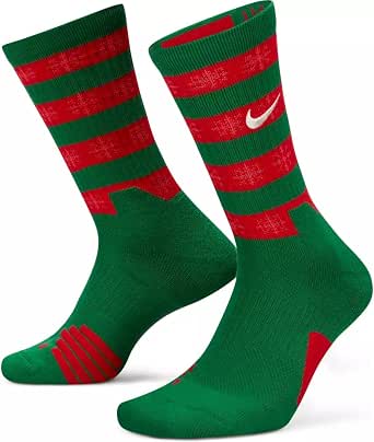Amazon.com: Nike Elite Basketball Christmas Socks Large (Fits Men Size ...