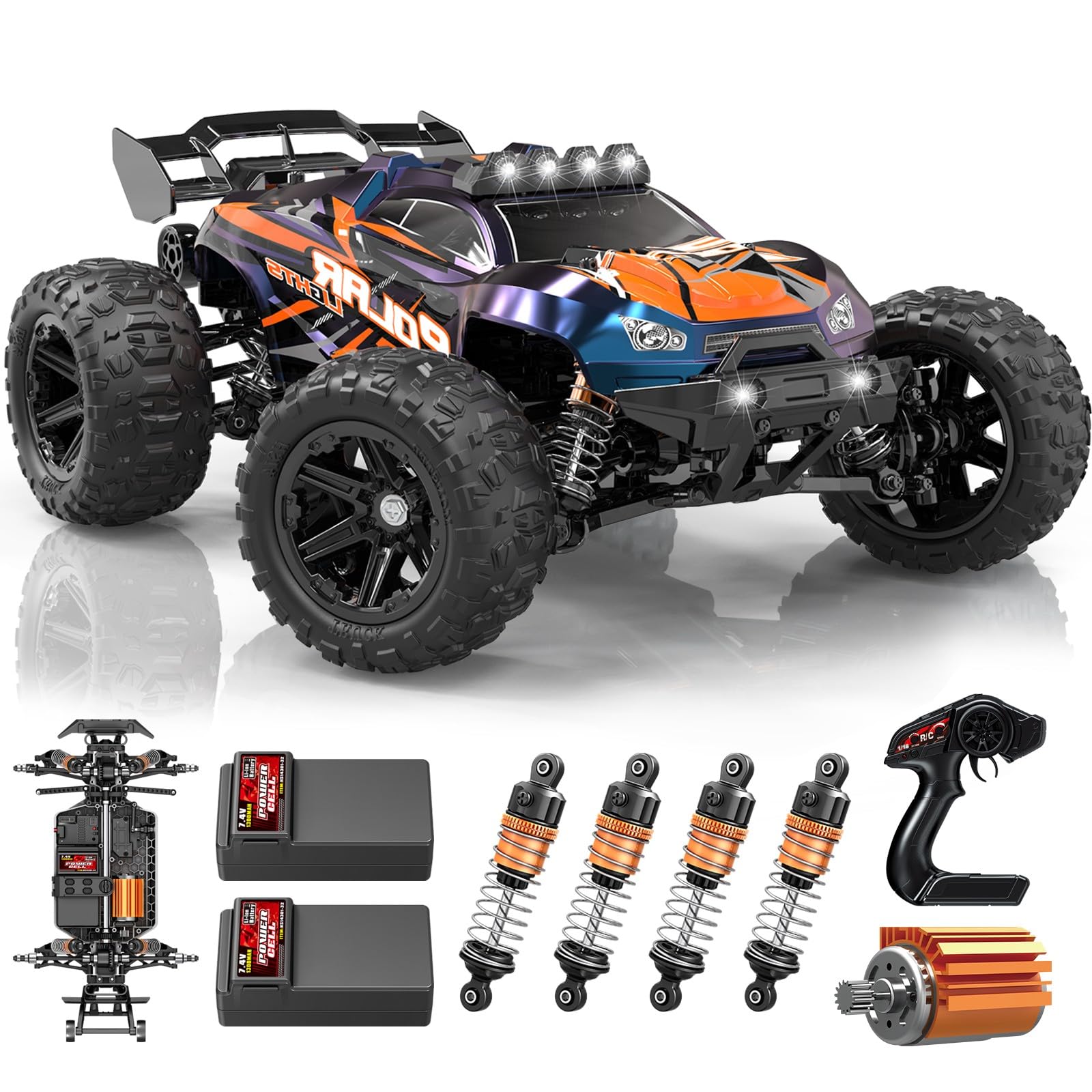 PHOUPHO 1:14 RC Cars for Boys,60 KPH High Speed Remote Control Car for ...