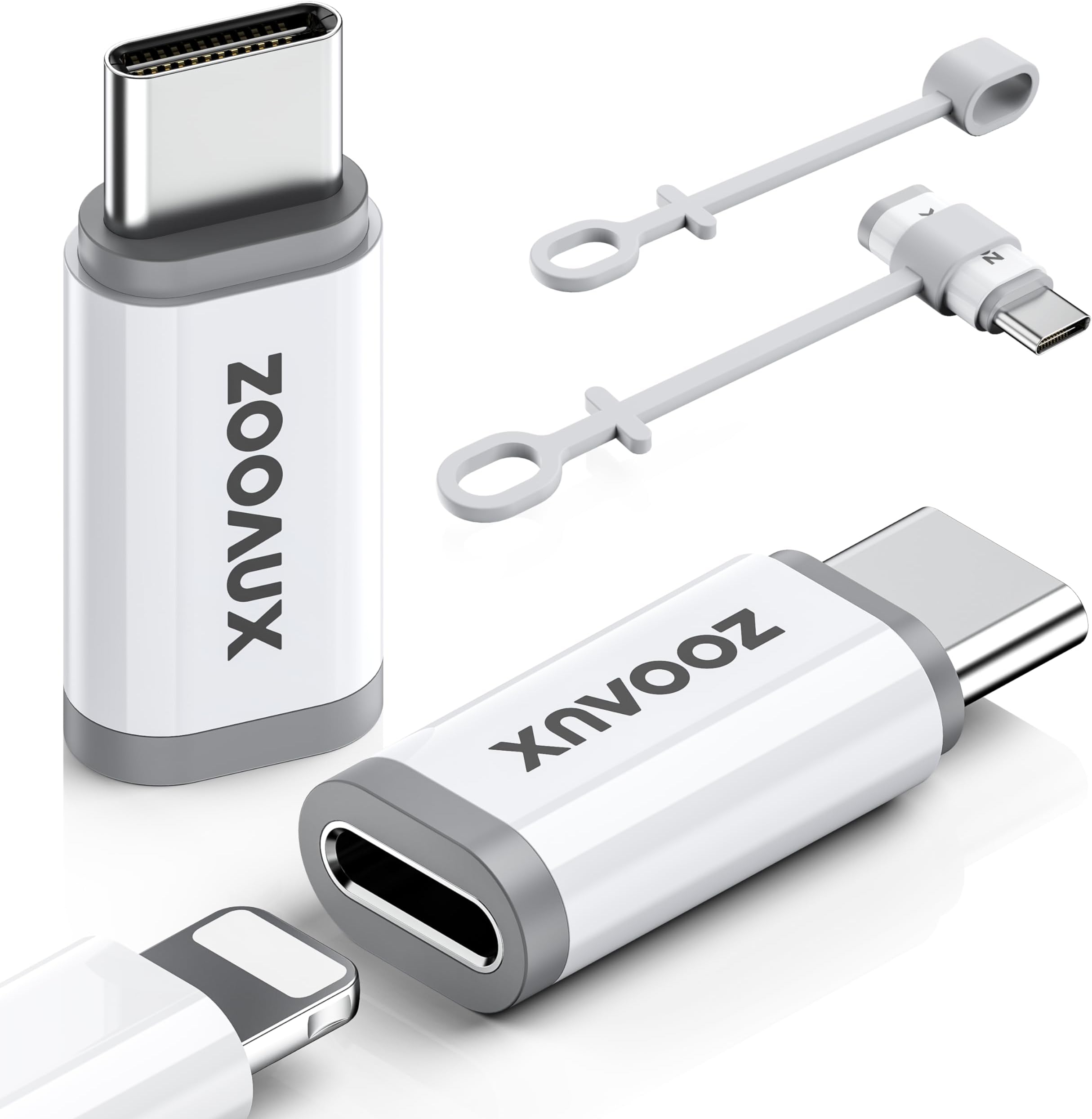 Amazon.com: ZOOAUX 2 Pack for Lightning to USB C Adapter, Lightning ...