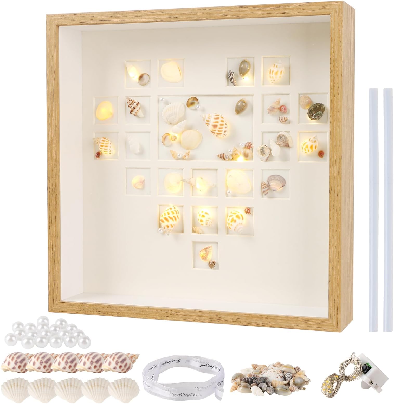 Amazon.com - 12 x 12 Shadow Box Picture Frame with Linen Board, Deep ...