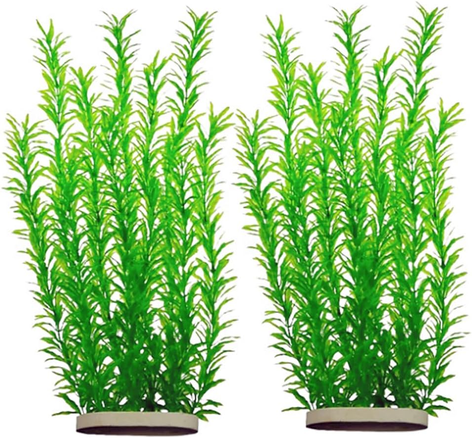 Amazon.com: Unootel Tall Plastic Aquarium Plants, Large Aquarium Decor ...