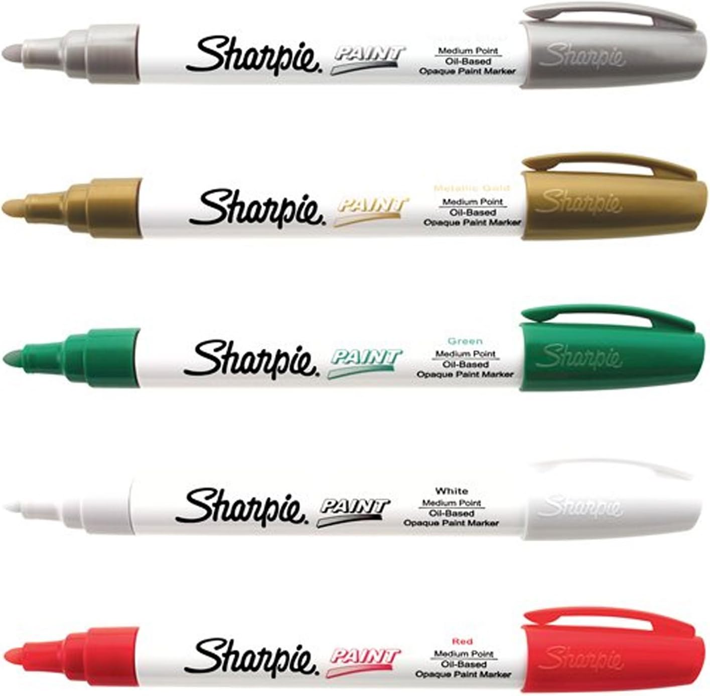 Amazon.com: Uni-Paint Oil Based Paint Marker 5 Pens Bundle Set , Multi ...