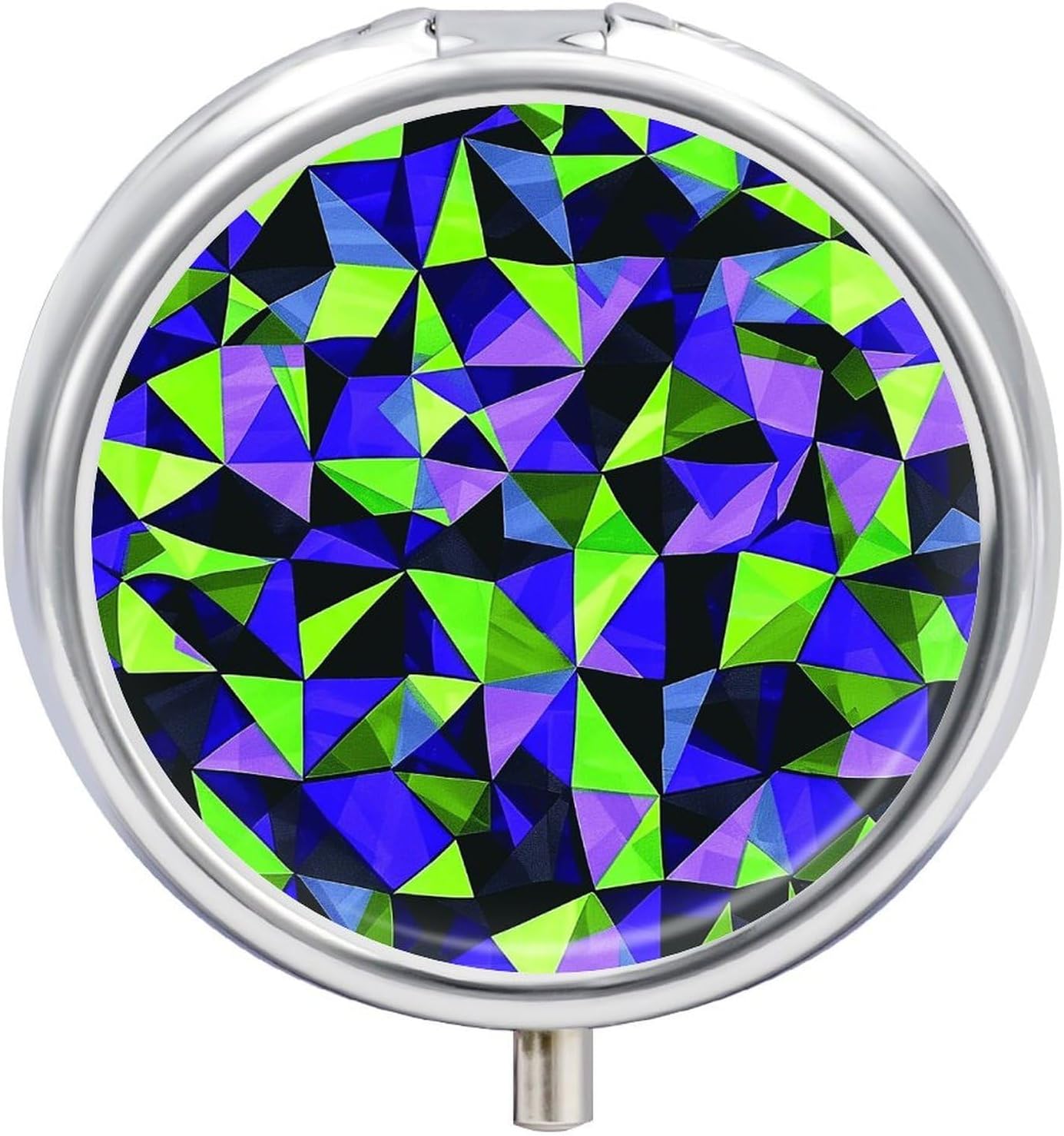 Amazon.com: 3 Compartment Pill Box Pill Containe Purple and Lime Green ...