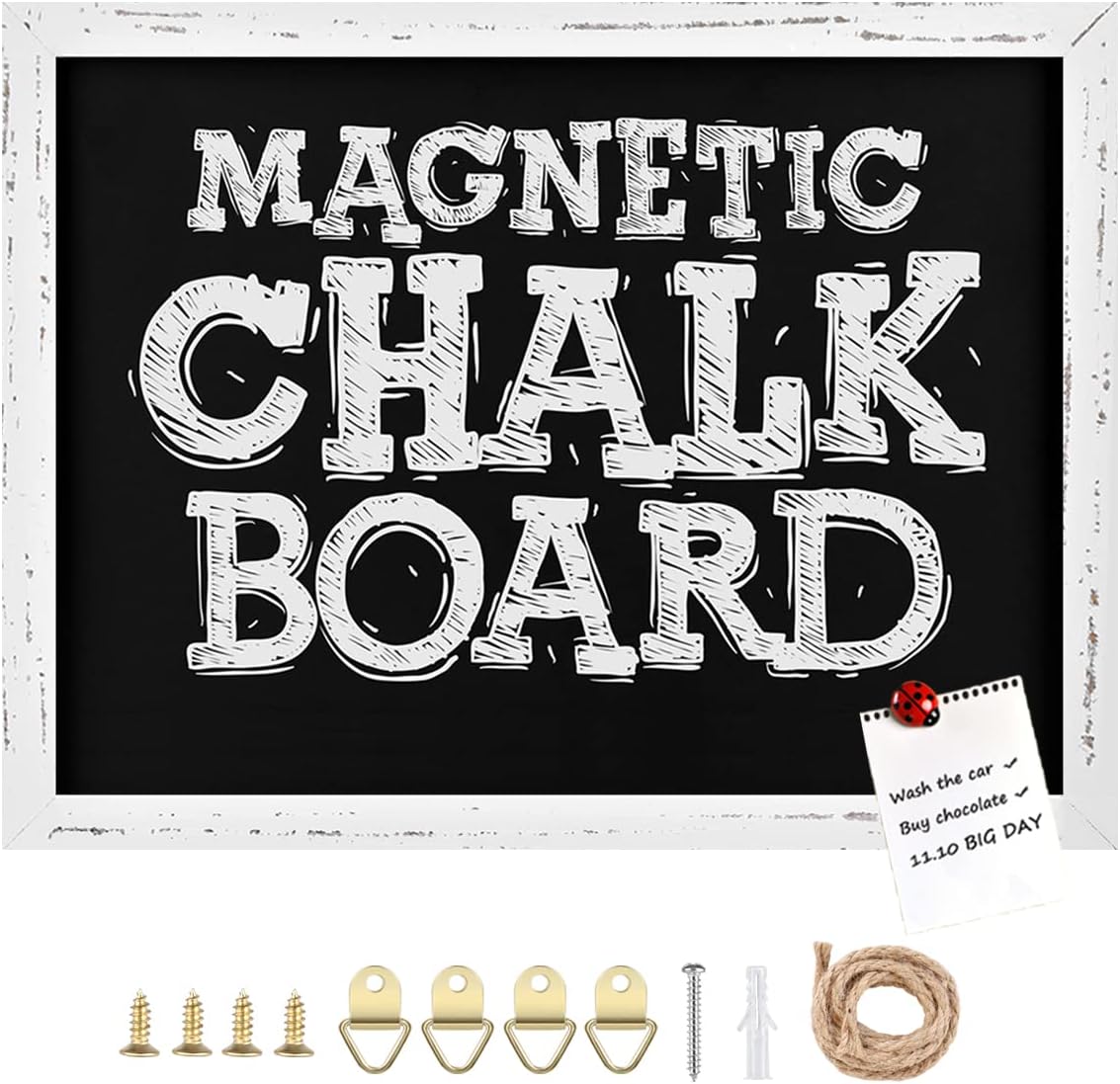 Amazon.com : Woodsam LED Board Sign with Neon Chalk Marker Decor for ...