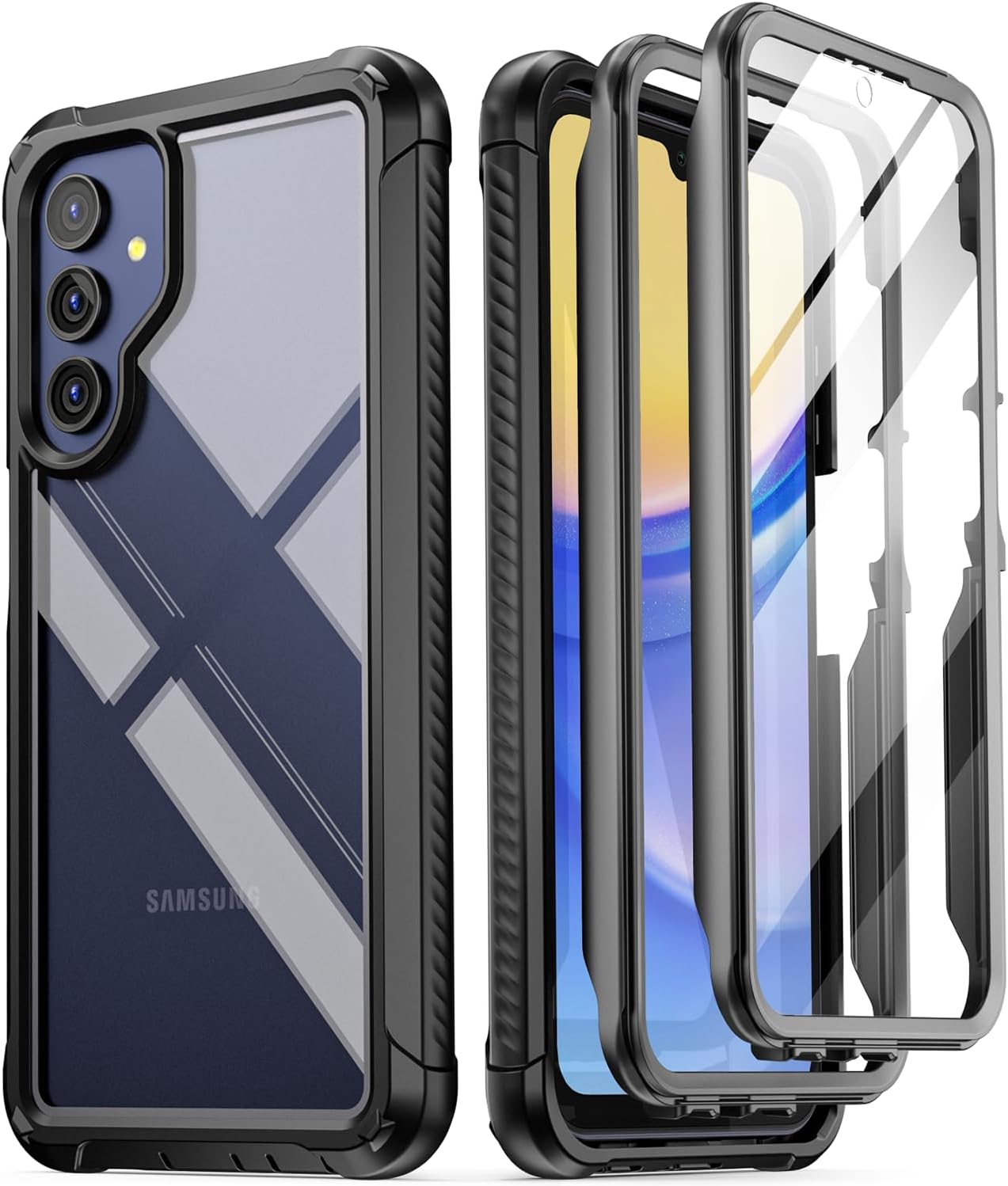 Amazon.com: Poetic Guardian Case for Samsung Galaxy A15 5G, [2 Front ...