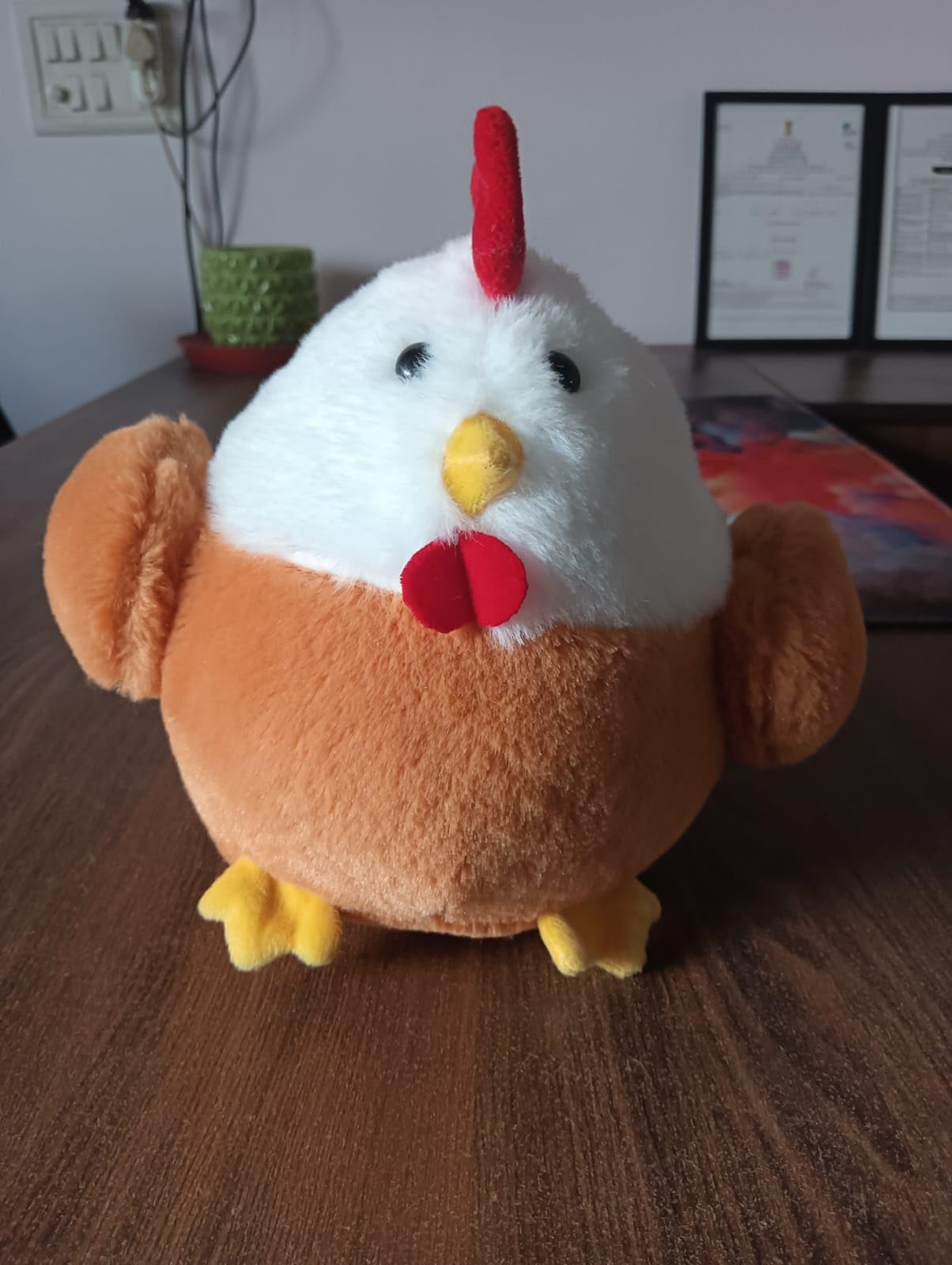 Buy TOMTEDDY Chicken 25cm Stuffed Plush Easter Cute Stuffed Rooster ...