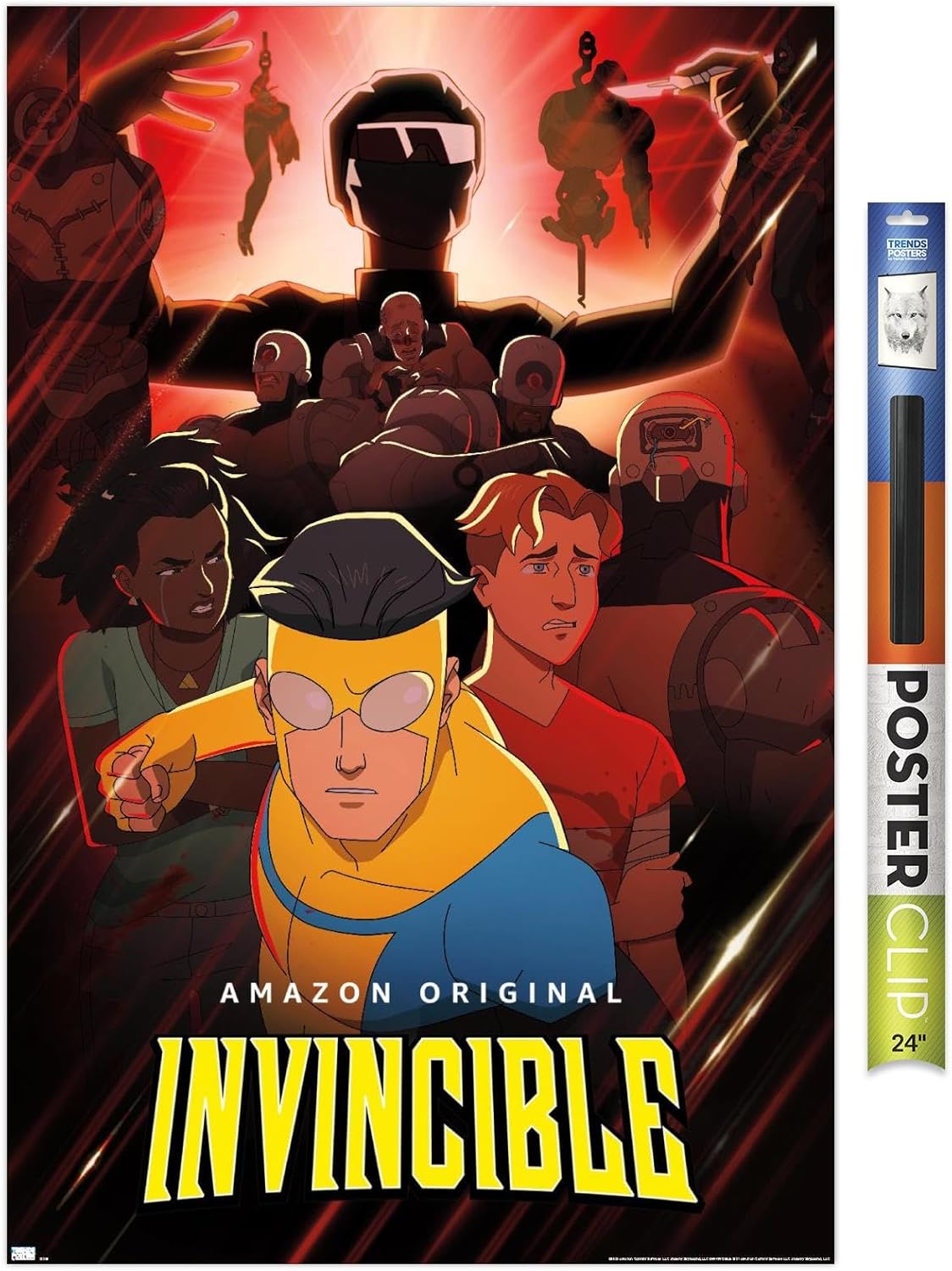 Amazon.com: Trends International Invincible - Red One Sheet Wall Poster ...