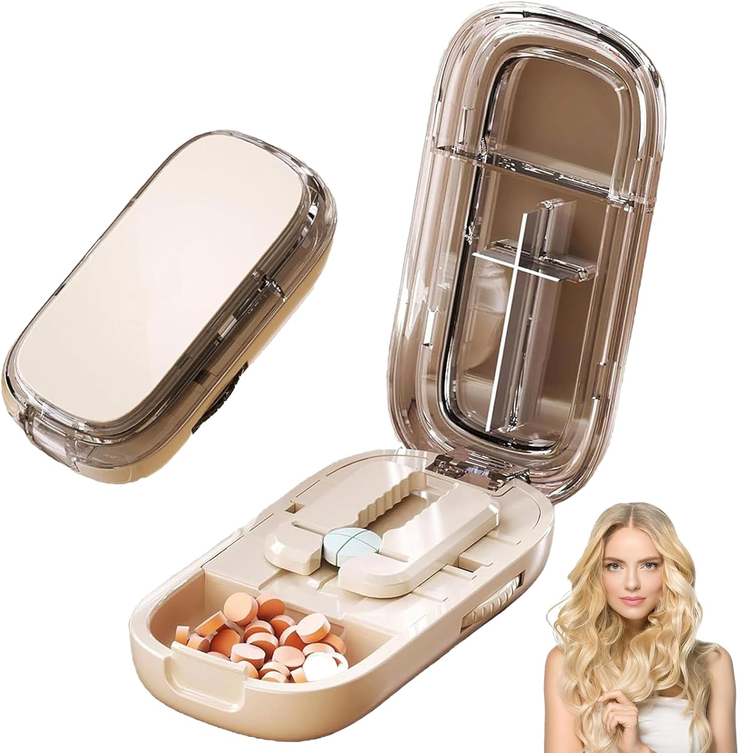 Amazon.com: Pill Cutter for Cutting Multiple Pills, 1/2 1/4 Pill ...