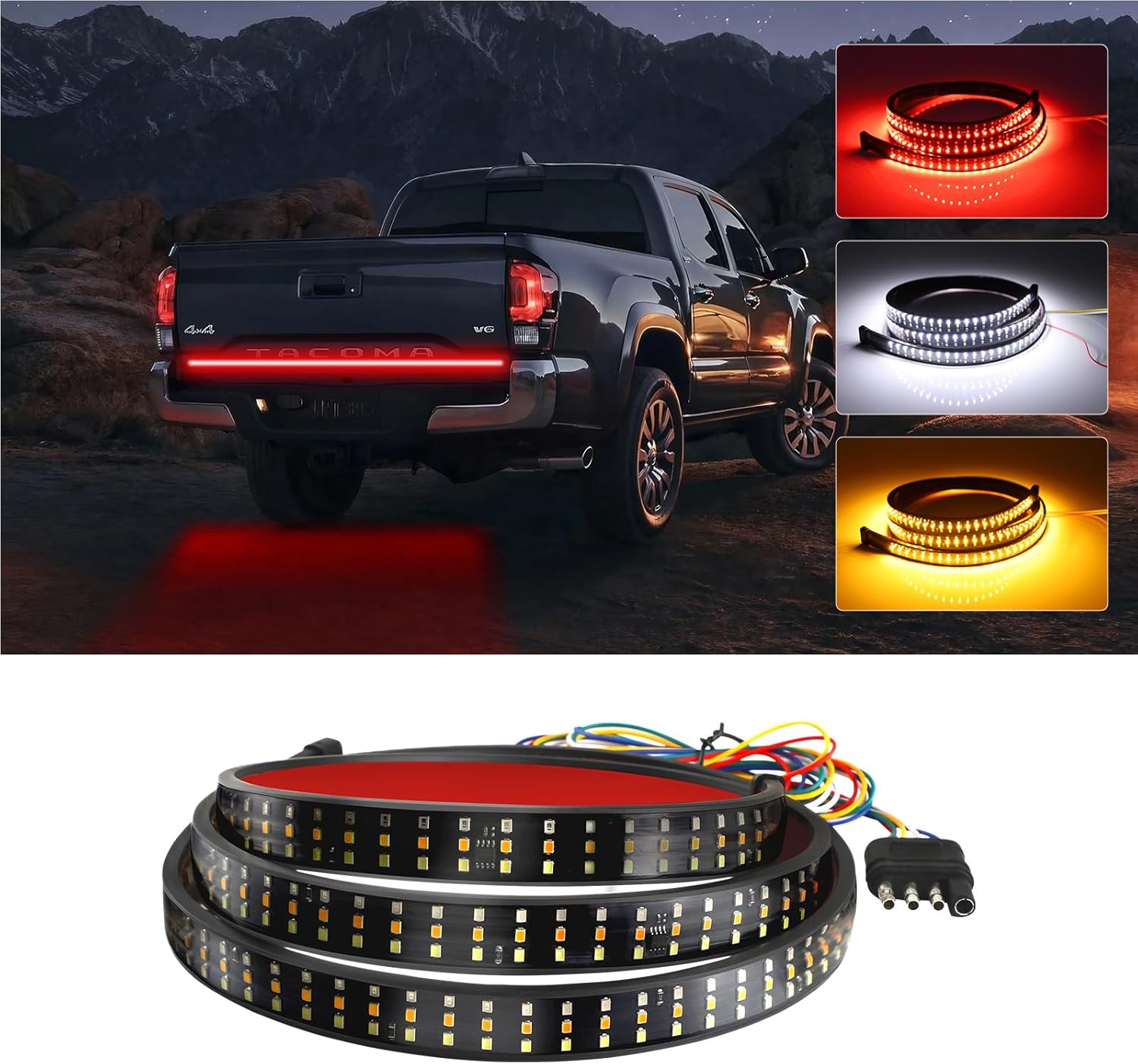 Amazon.com: 1797 Tailgate Light Bar 60 Inch LED Brake Light Strip for ...