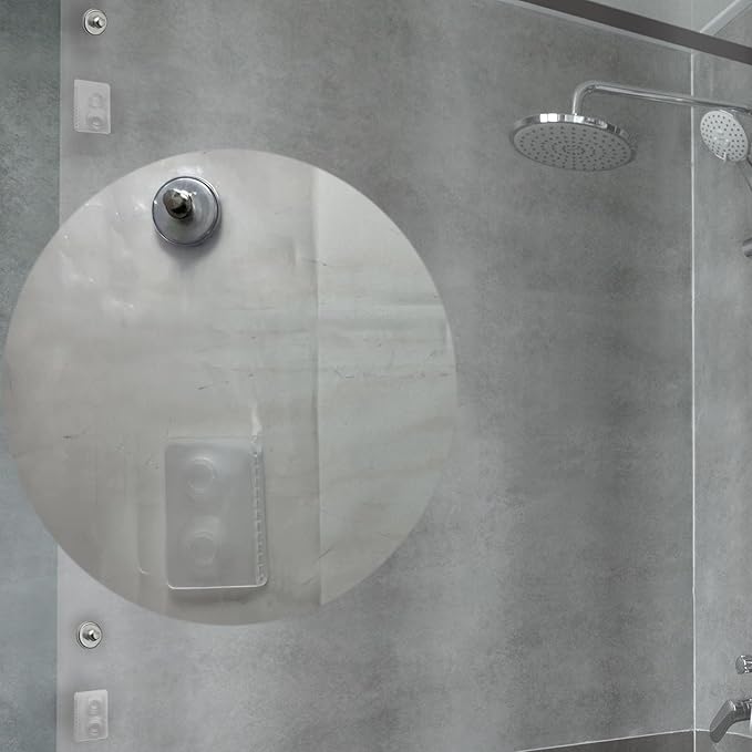 Amazon.com: Shower Curtain Liner with Side Suction Cups & Magnets ...