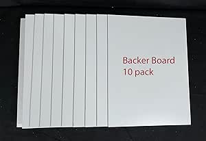 Amazon.com: 8"x10" MDF Mosaic Backer Board White Melamine Coated (3 ...