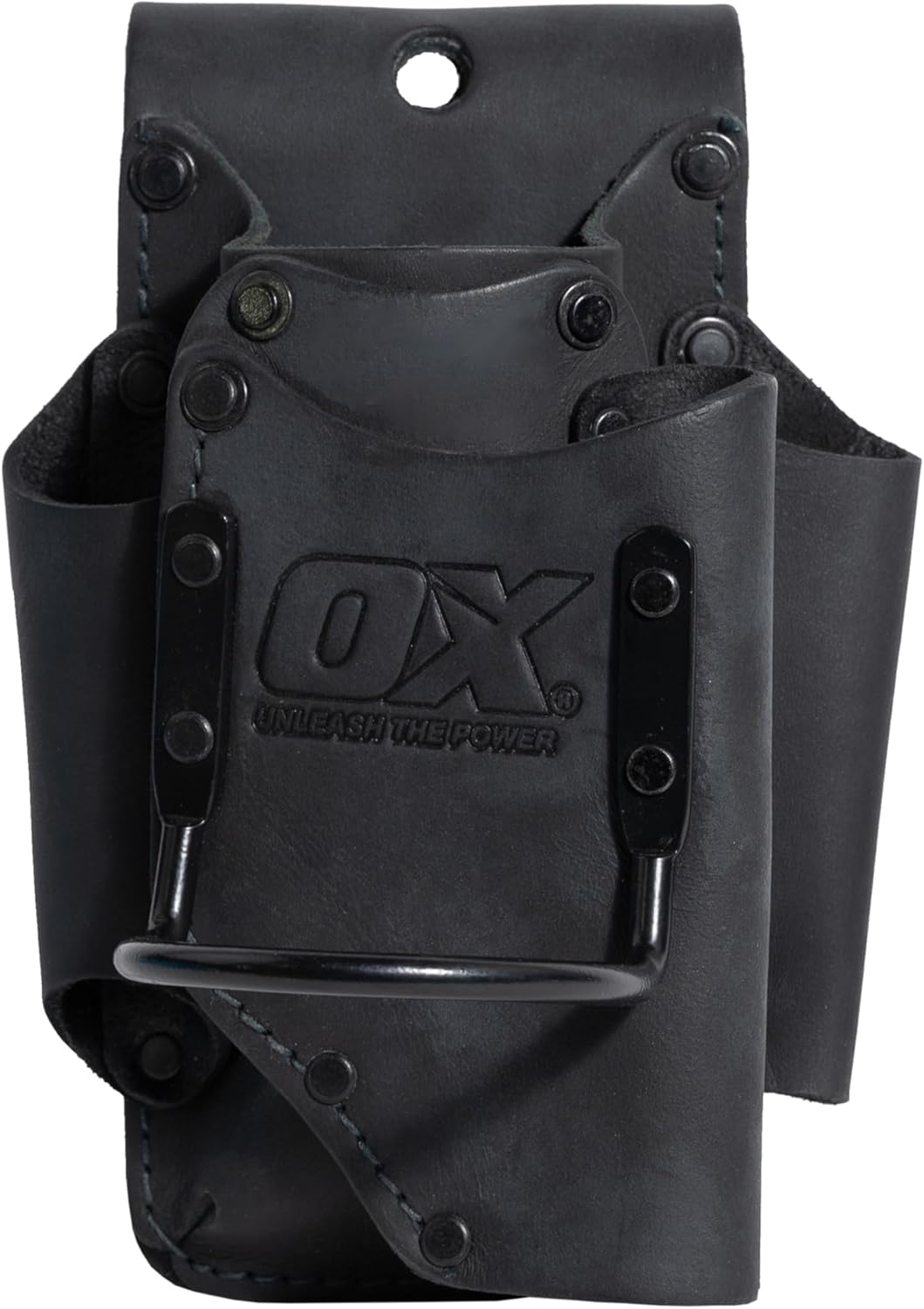 OX Tools Leather Tool Pouch with Hammer Holder and Kevlar Stitching ...