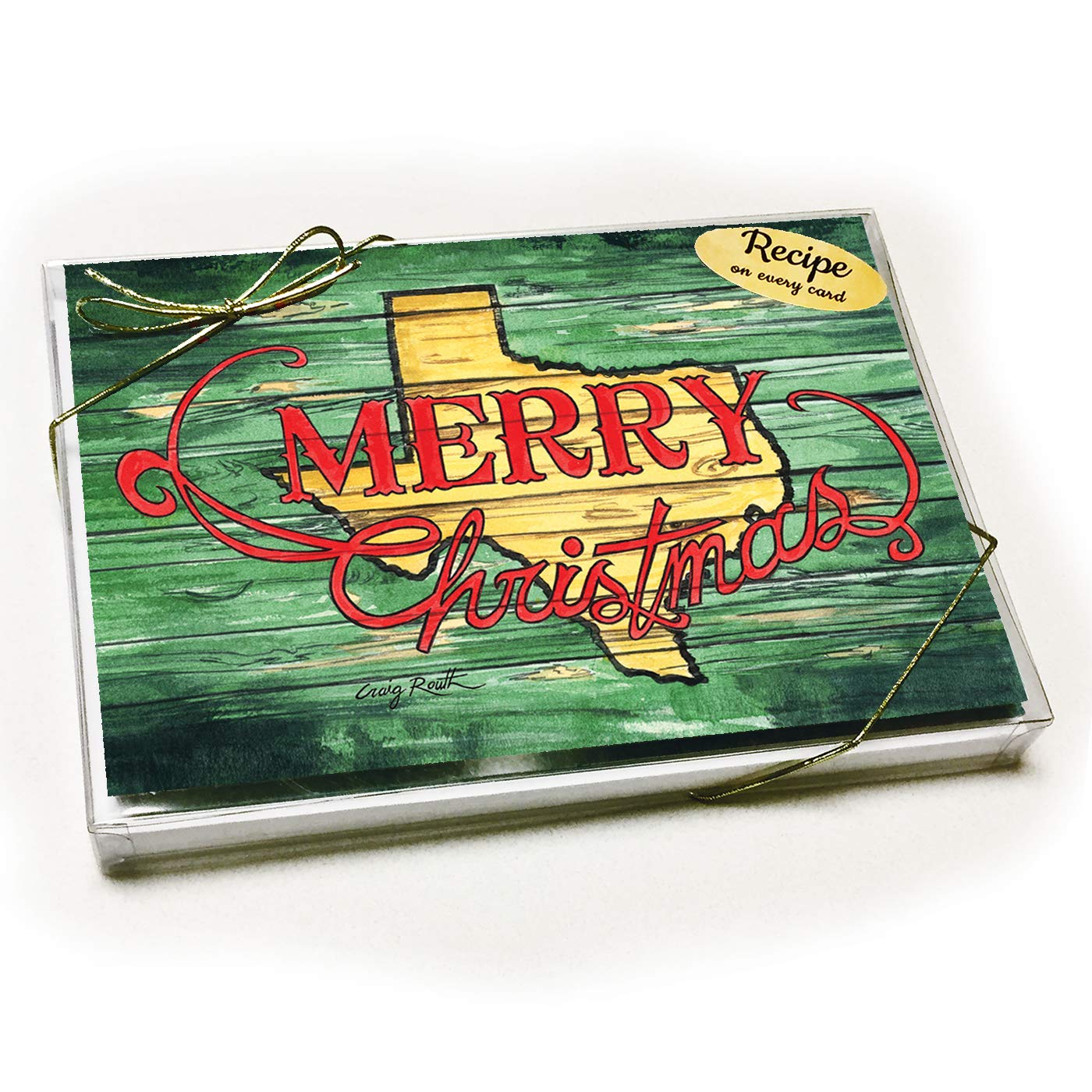 Amazon.com: The ROUTH COLLECTION Texas Merry Christmas Card with recipe ...