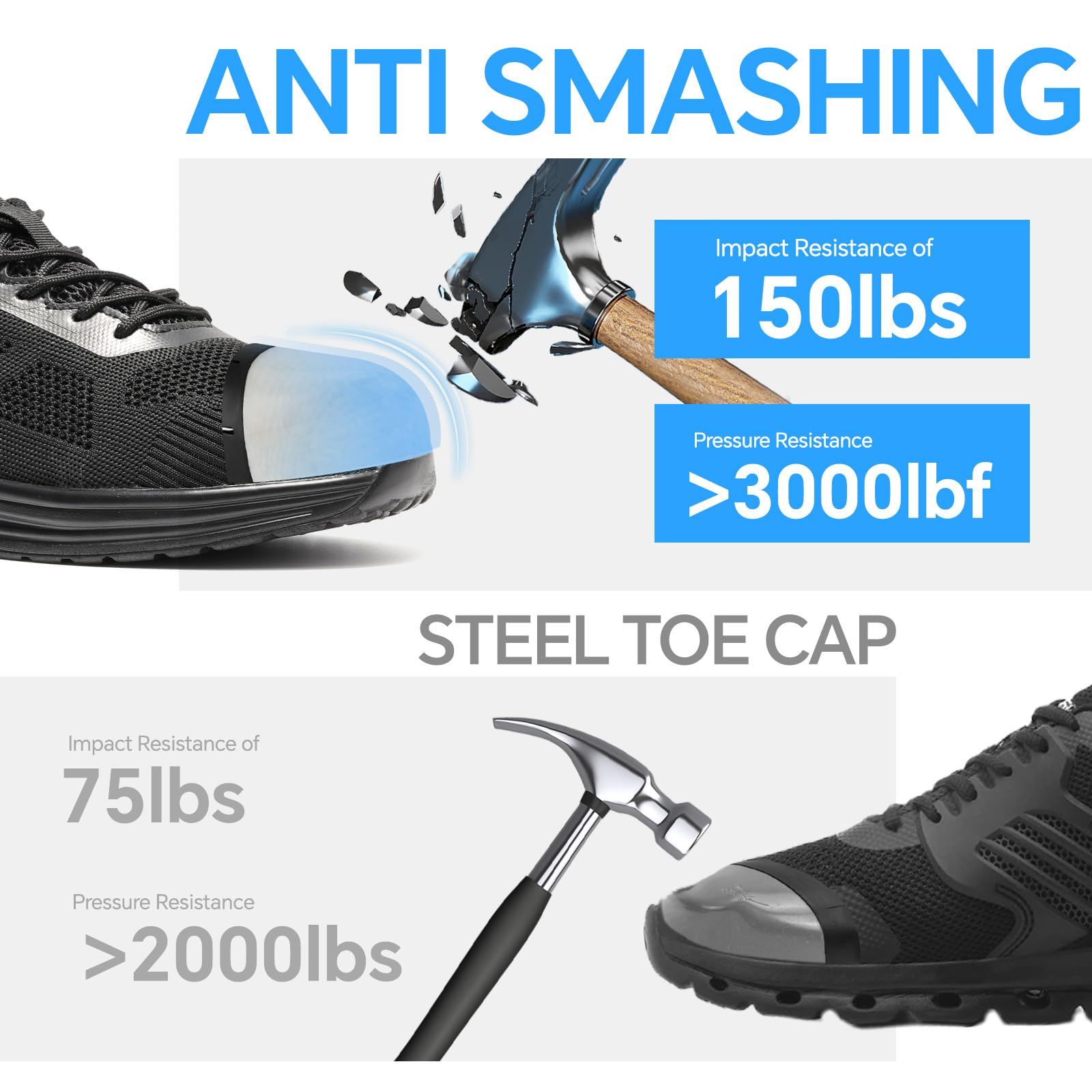 Snapklik.com : Composite Toe Shoes For Men Lightweight Composite Work ...