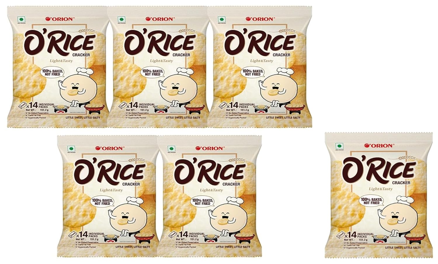 ORION O'Rice Cracker - Monthly snack box, 70pc Pack | Baked Korean ...