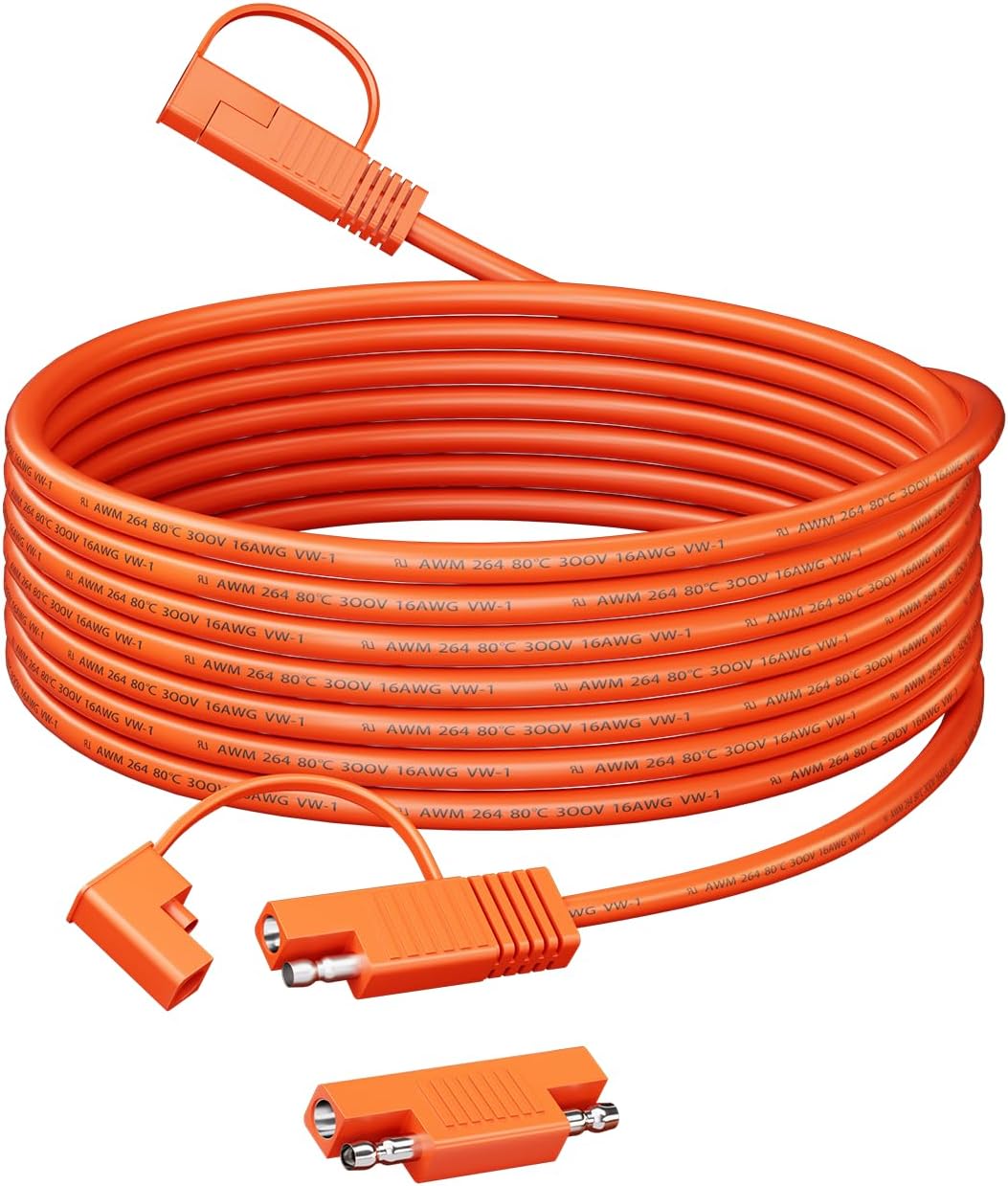 Amazon.com: Tonton 25FT SAE Extension Cable 16AWG - Heavy Duty Quick ...