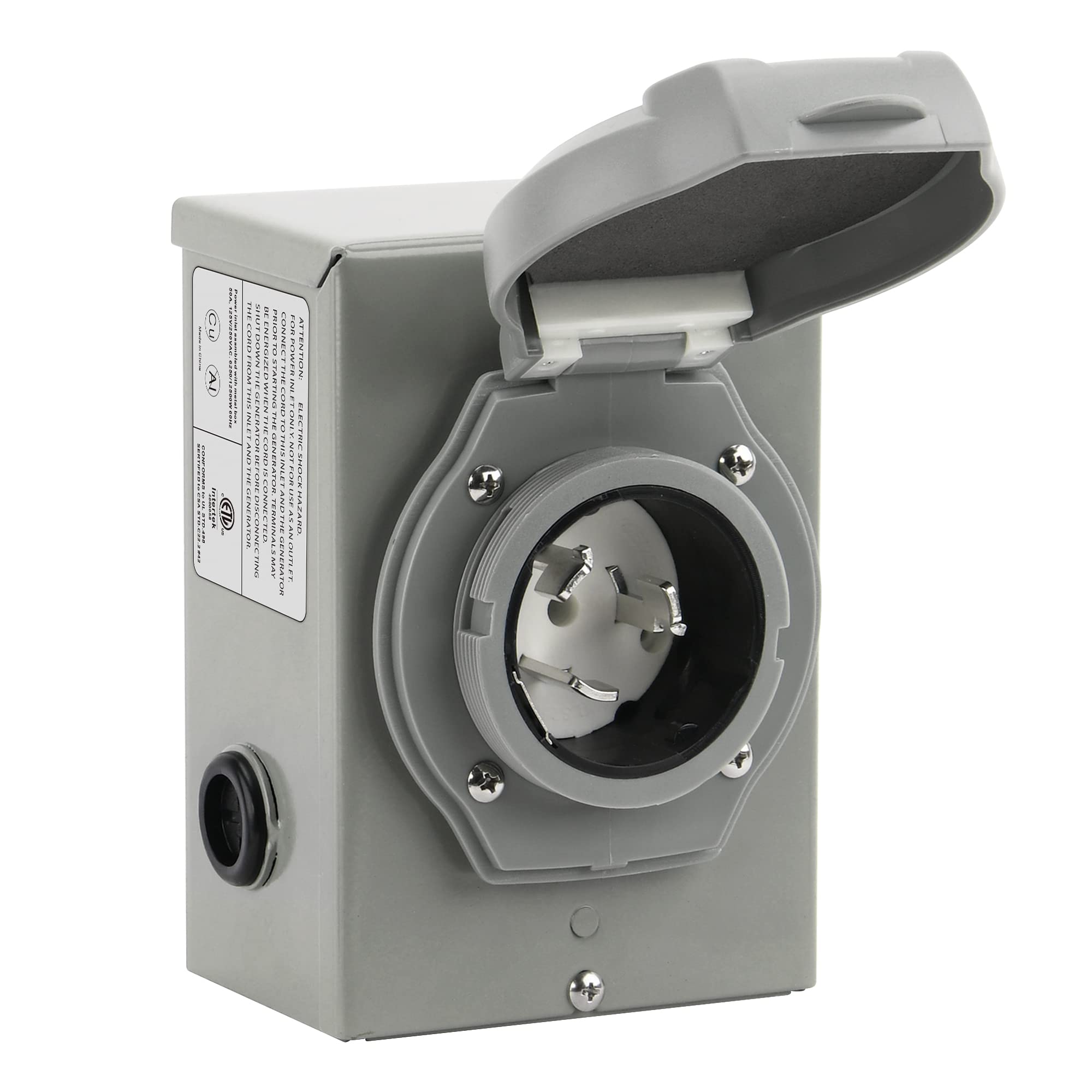 Snapklik.com : Hynade 12500W 50A Generator Transfer Switch