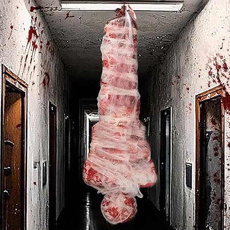Amazon.com: Halloween Hanging Cocoon Corpse - 64inch Inflatable Cocoon ...