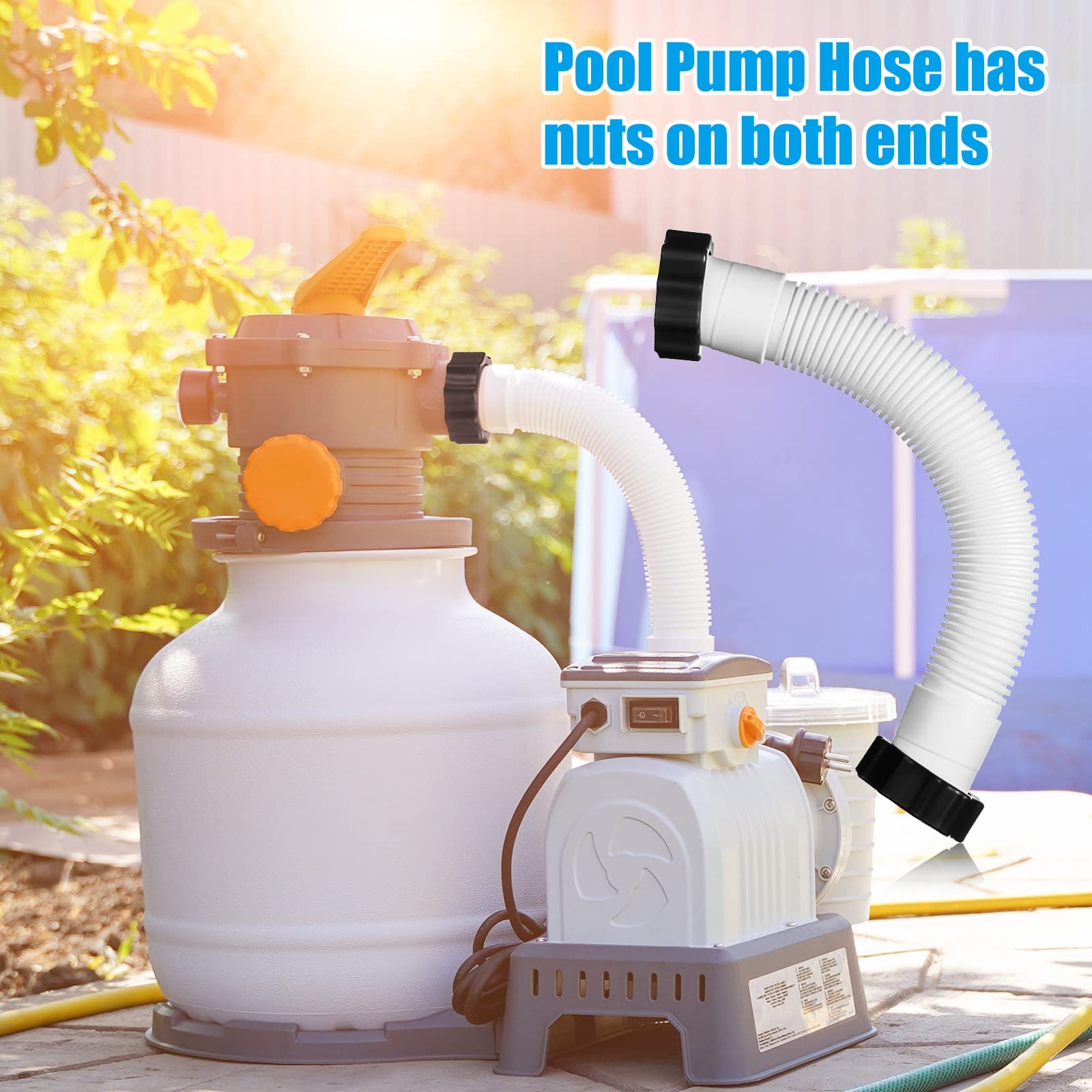 Snapklik.com : Eboot 16 Inch Pool Pump Hoses For Above Ground Pools 1.5 ...