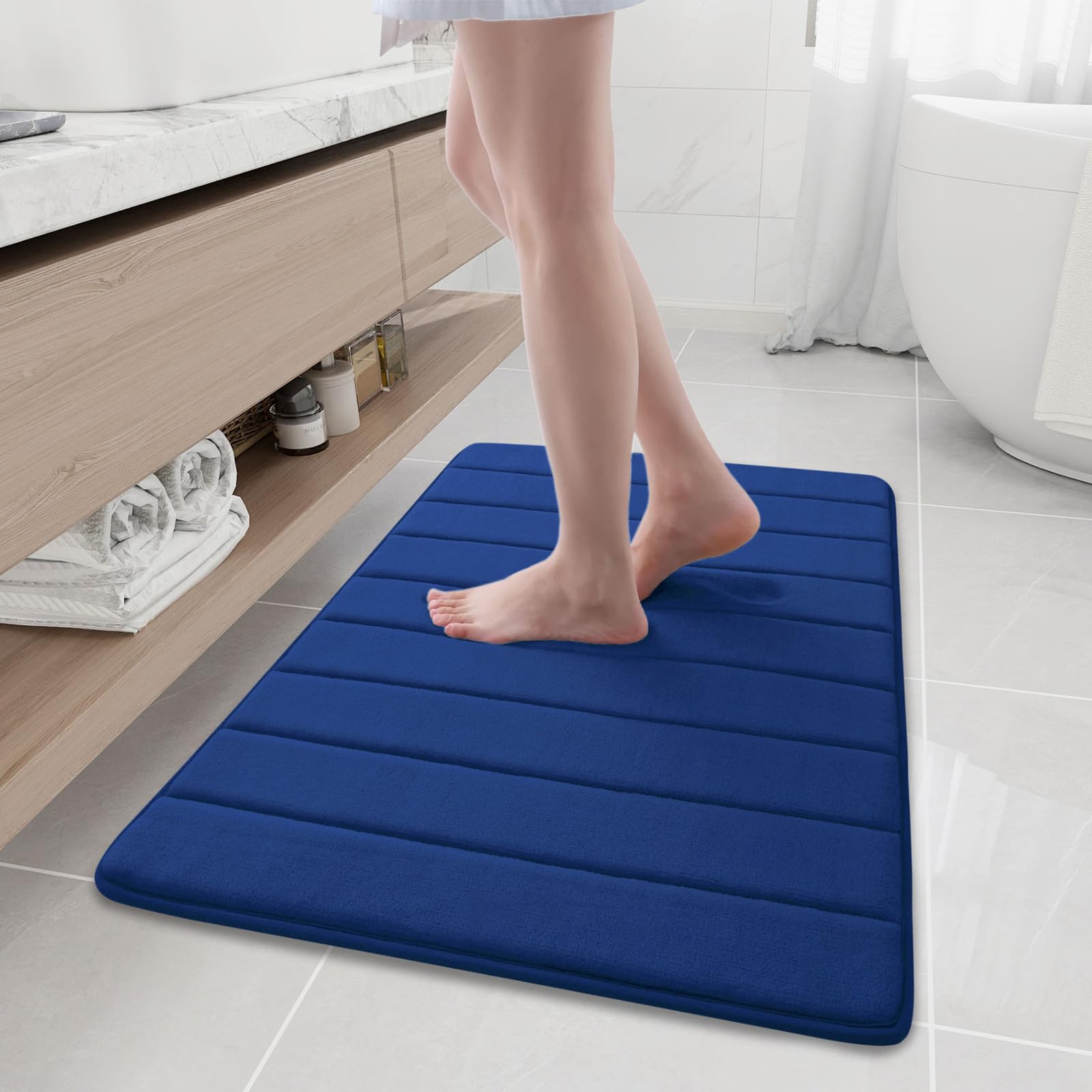Amazon.com: Buganda Memory Foam Bath Mat Rug, 35.4" x 24", Ultra Soft ...