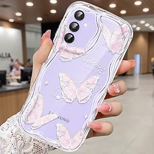Amazon.com: CASBST Compatible for Samsung Galaxy A15 5G Case, Pretty Butterfly Print Three ...