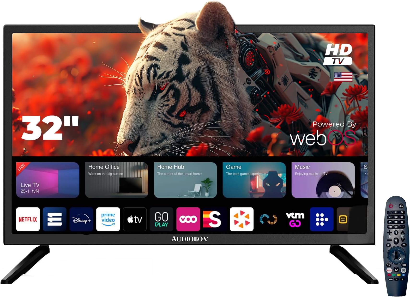 Amazon.com: Audiobox 32-Inch Smart LED HDTV for RV, Camping | Magic ...