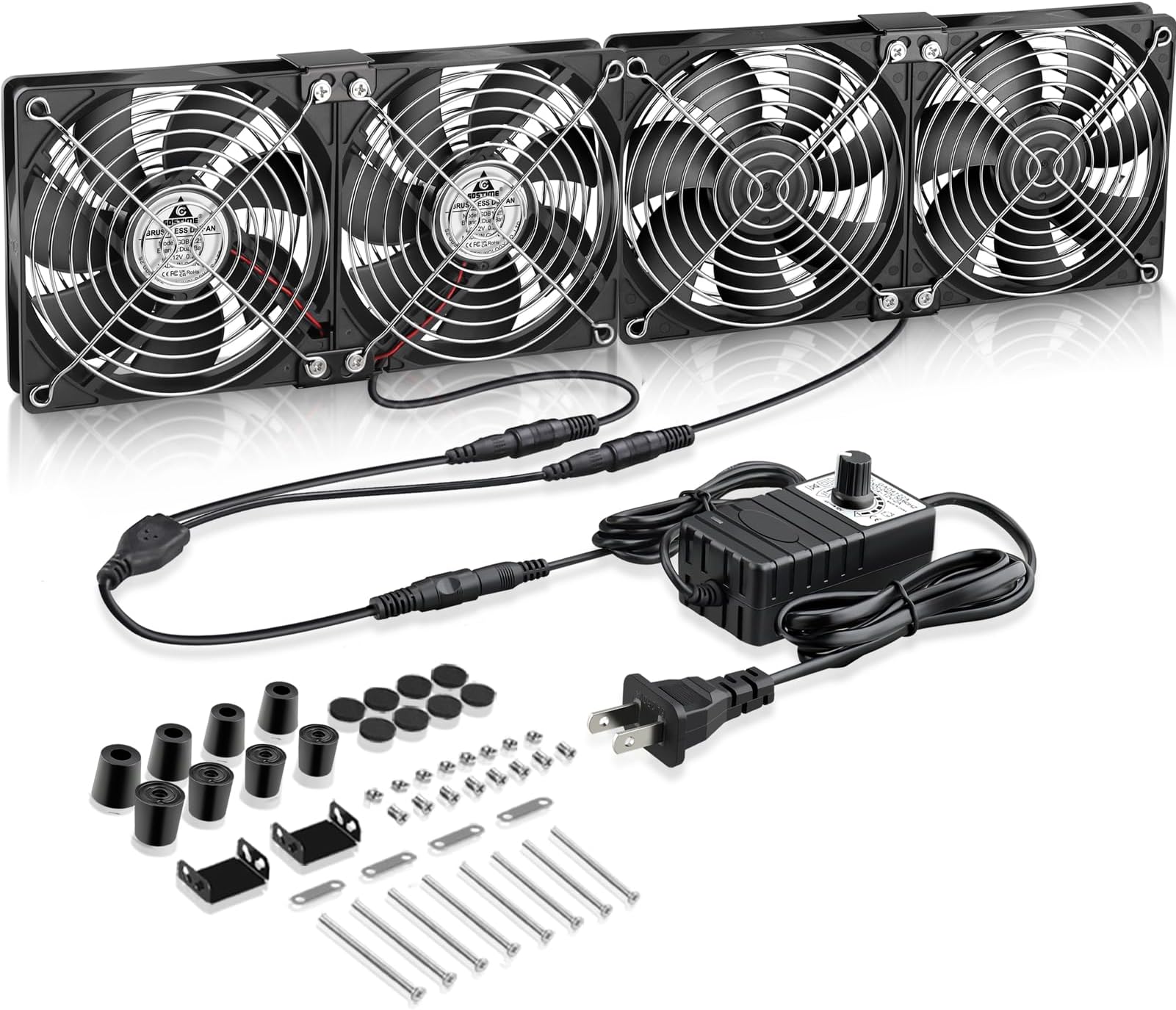 Amazon.com: RackSolutions 3U Horizontal Fan Panel - Three 120mm Fans ...