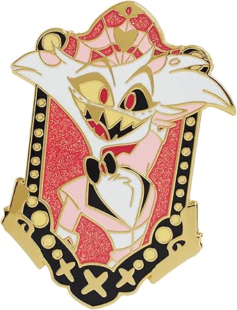 Hazbin Hotel Angel Dust Pin, Iron, no gemstone : Amazon.co.uk: Fashion