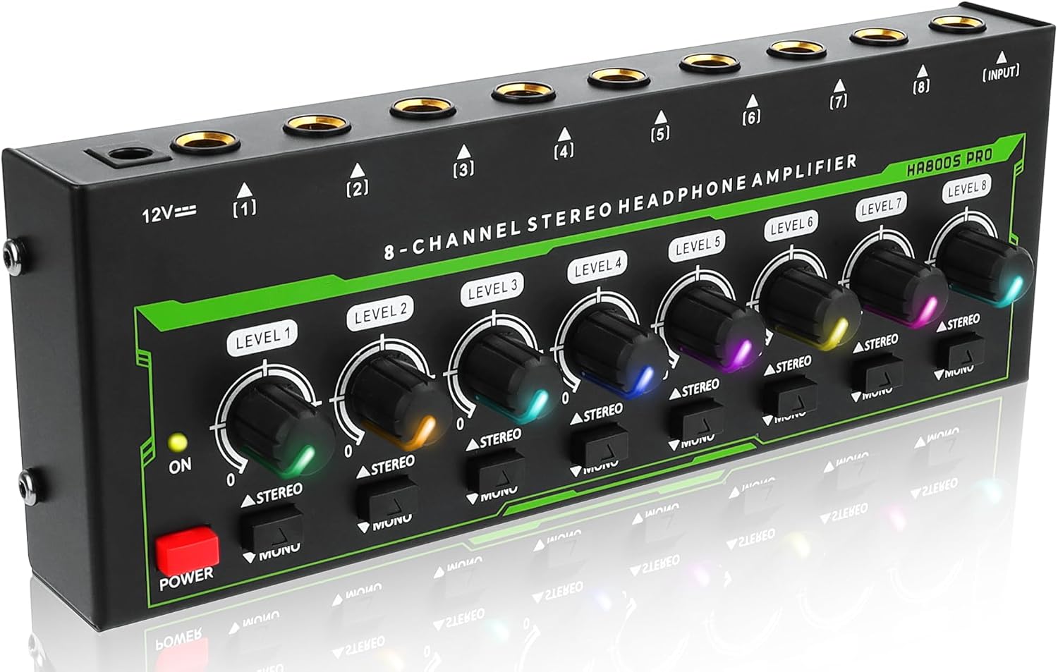 Amazon.com: Headphone Amplifier, 8-Channel Mono/Stereo Mixing Audio ...