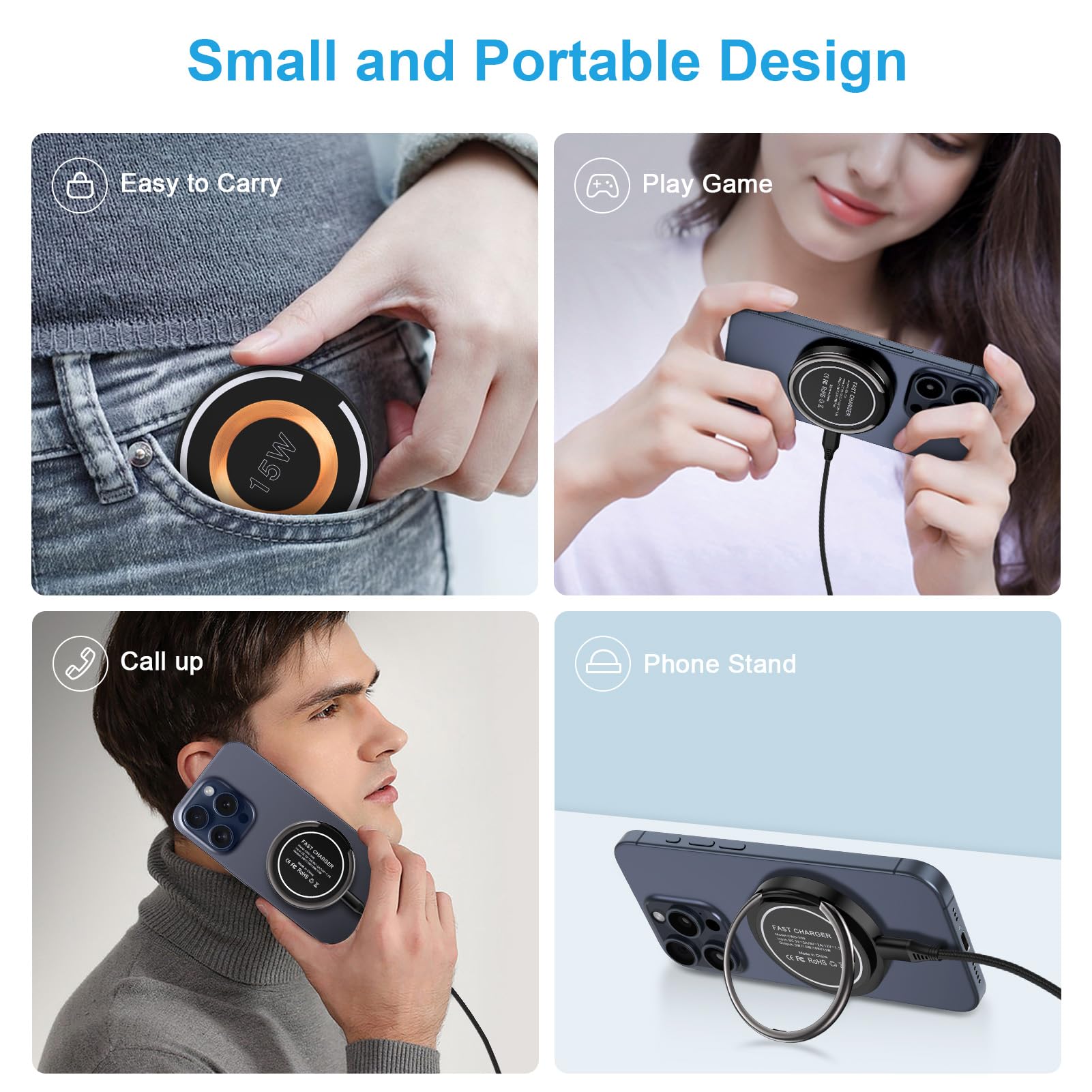 Snapklik.com : 15W Google Pixel 8 Wireless Charger Stand For Pixel 8 ...