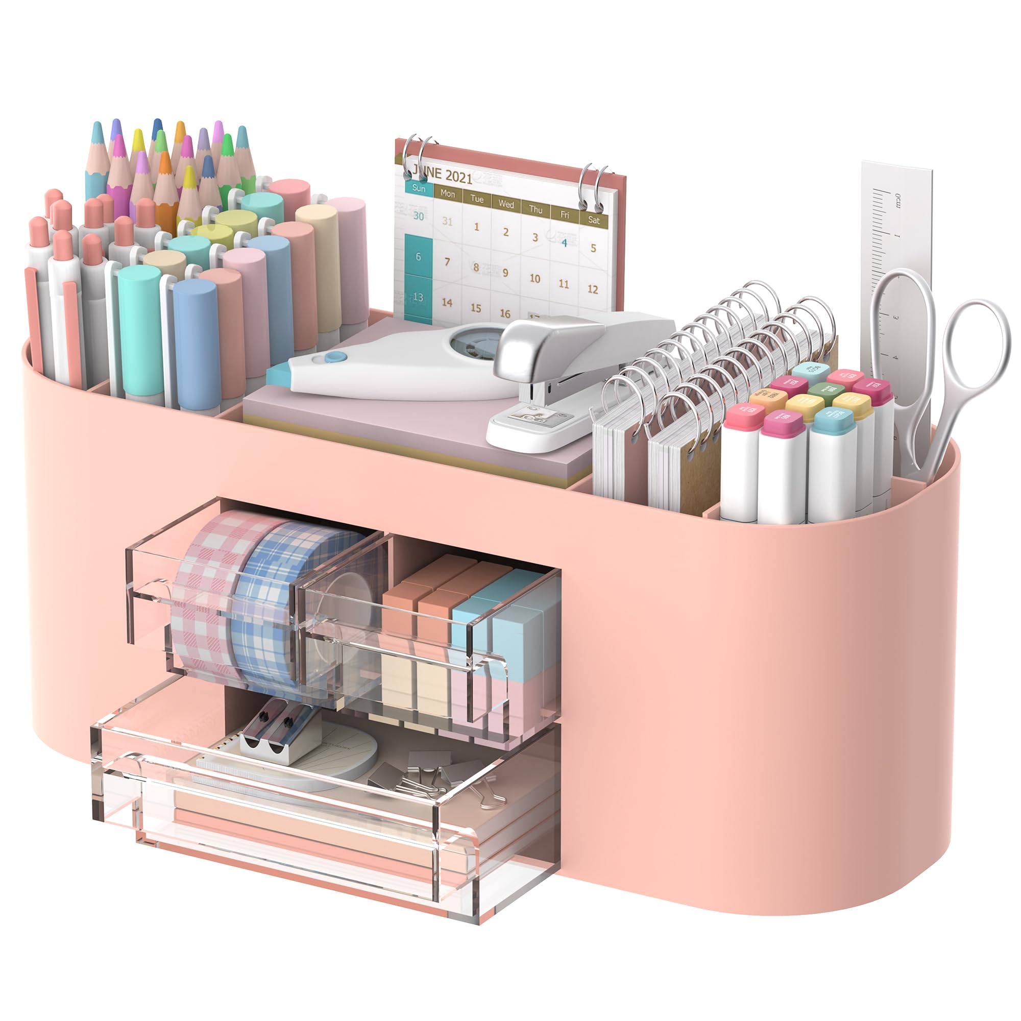 Amazon.com: DRQ Desk Organizer with Pencil Pen Holder, 10-Compartment ...