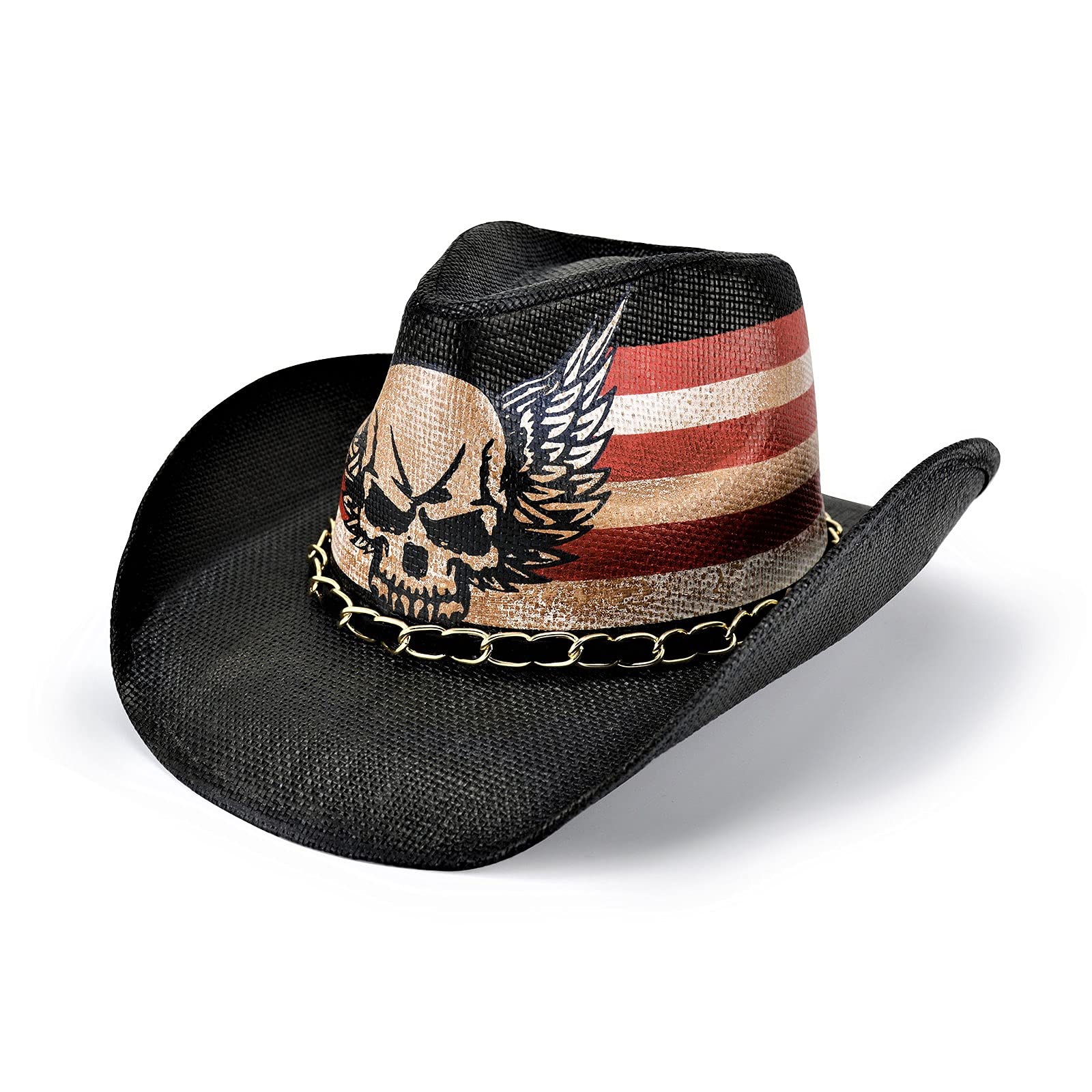 FLUFFY SENSE. Vintage Cowboy Hat USA American Flag Classic Western ...