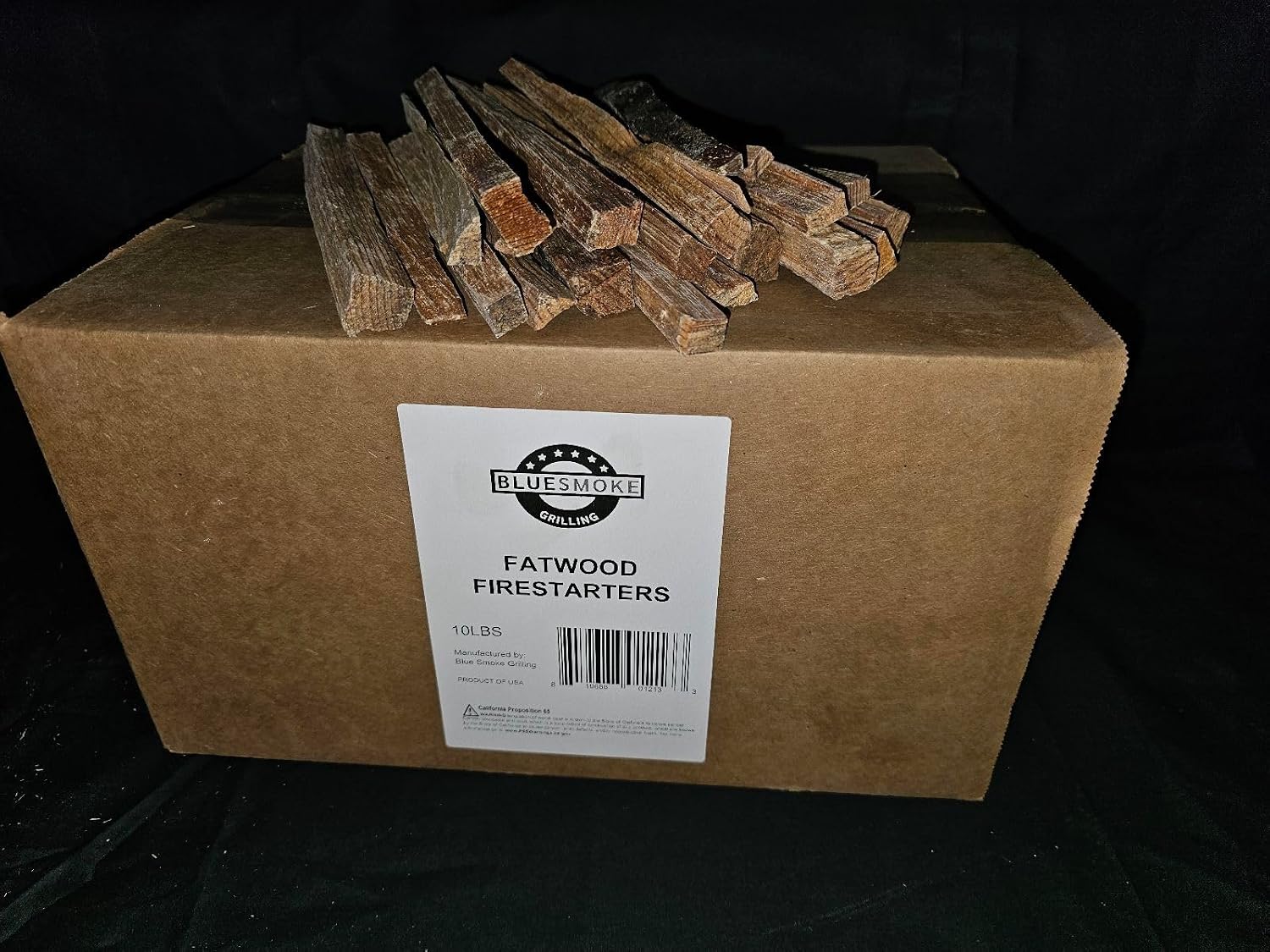 Amazon.com: Blue Smoke Grilling Fatwood Firestarters - 10lbs All ...